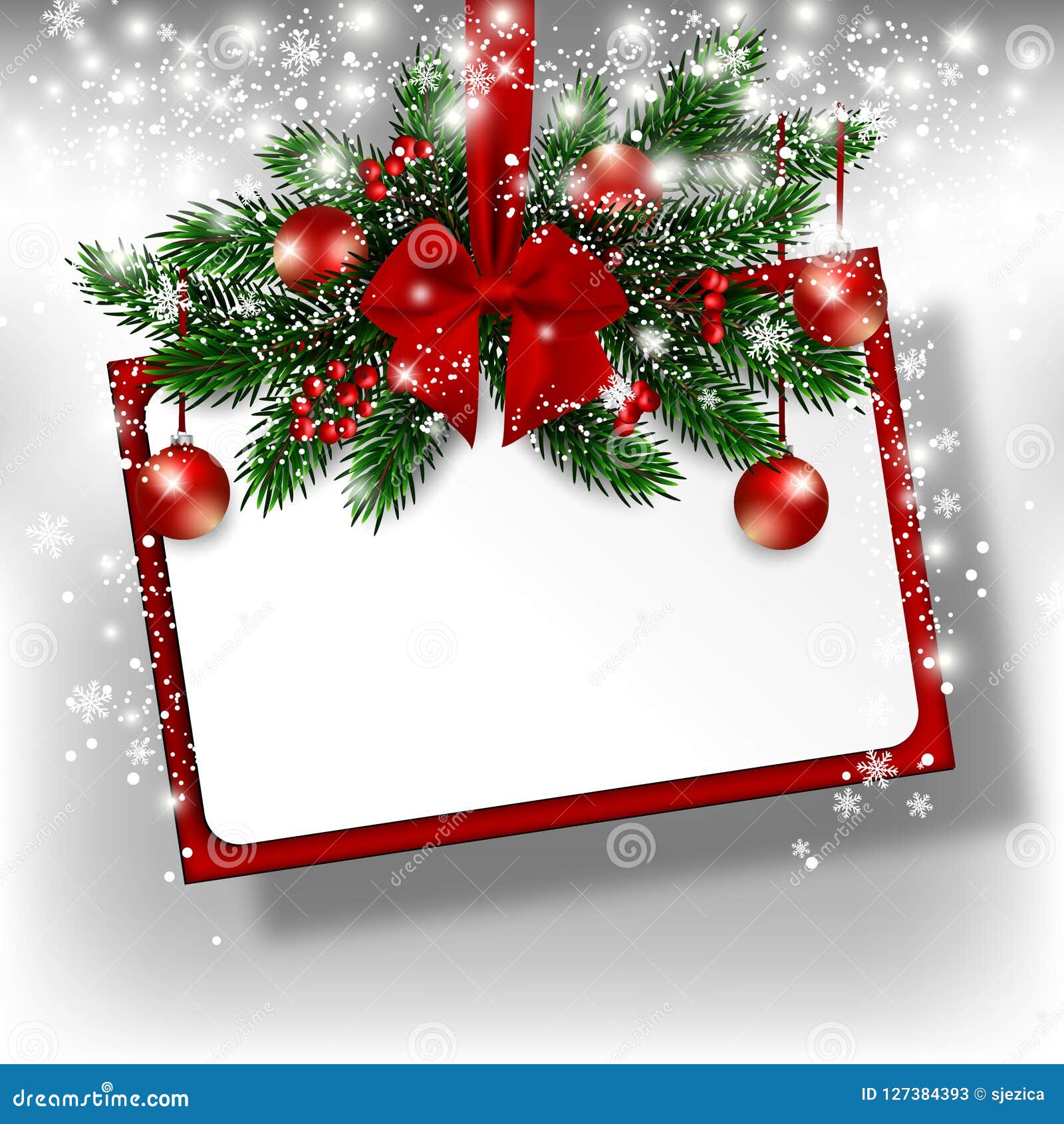 Rectangular Banner Flower Stickers Vector Illustration | CartoonDealer ...