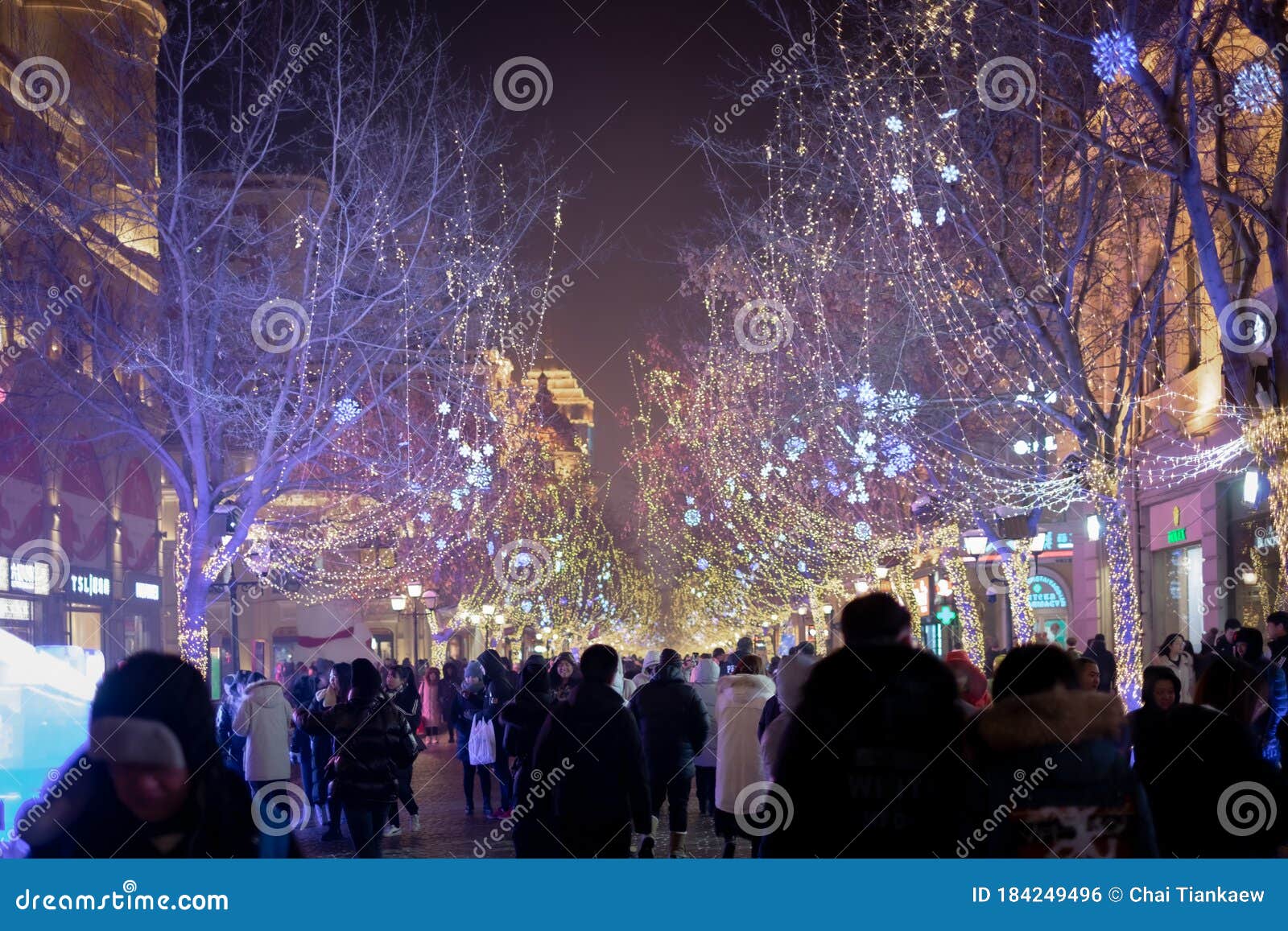 Christmas on Harbin, China editorial photo. Image of harbin - 184249496