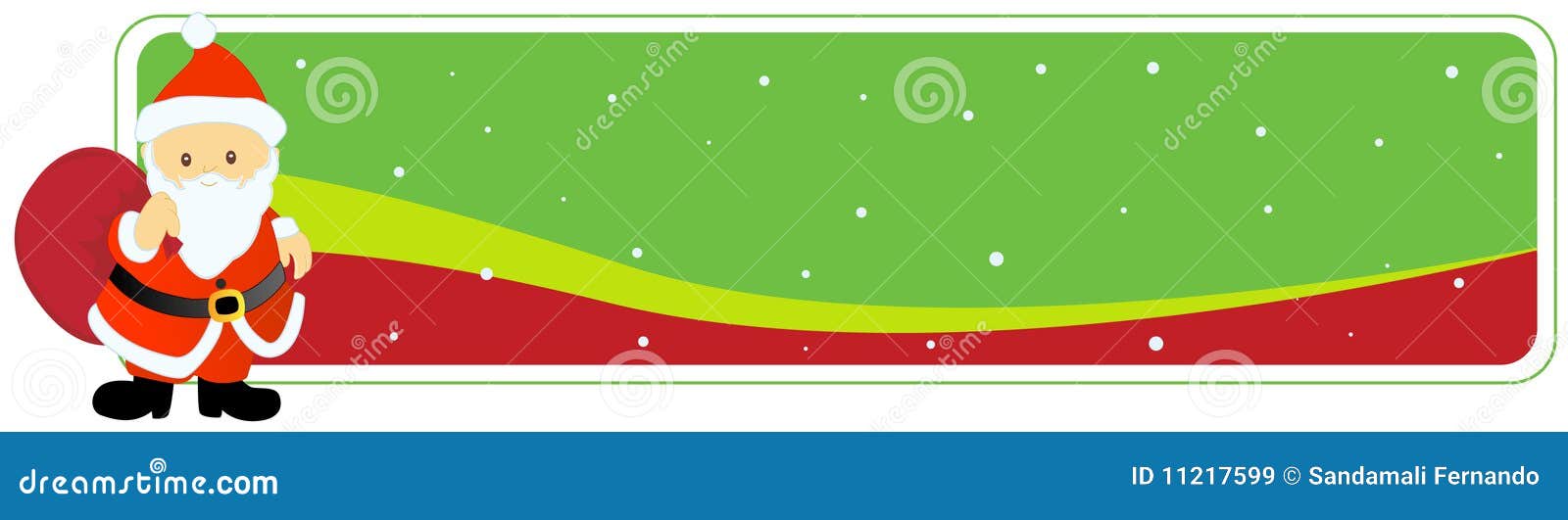 Christmas Header / Banner Santa Stock Vector - Illustration of elegant ...