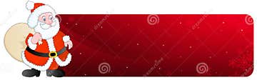 Christmas Header / Banner Santa Stock Illustration - Illustration of ...