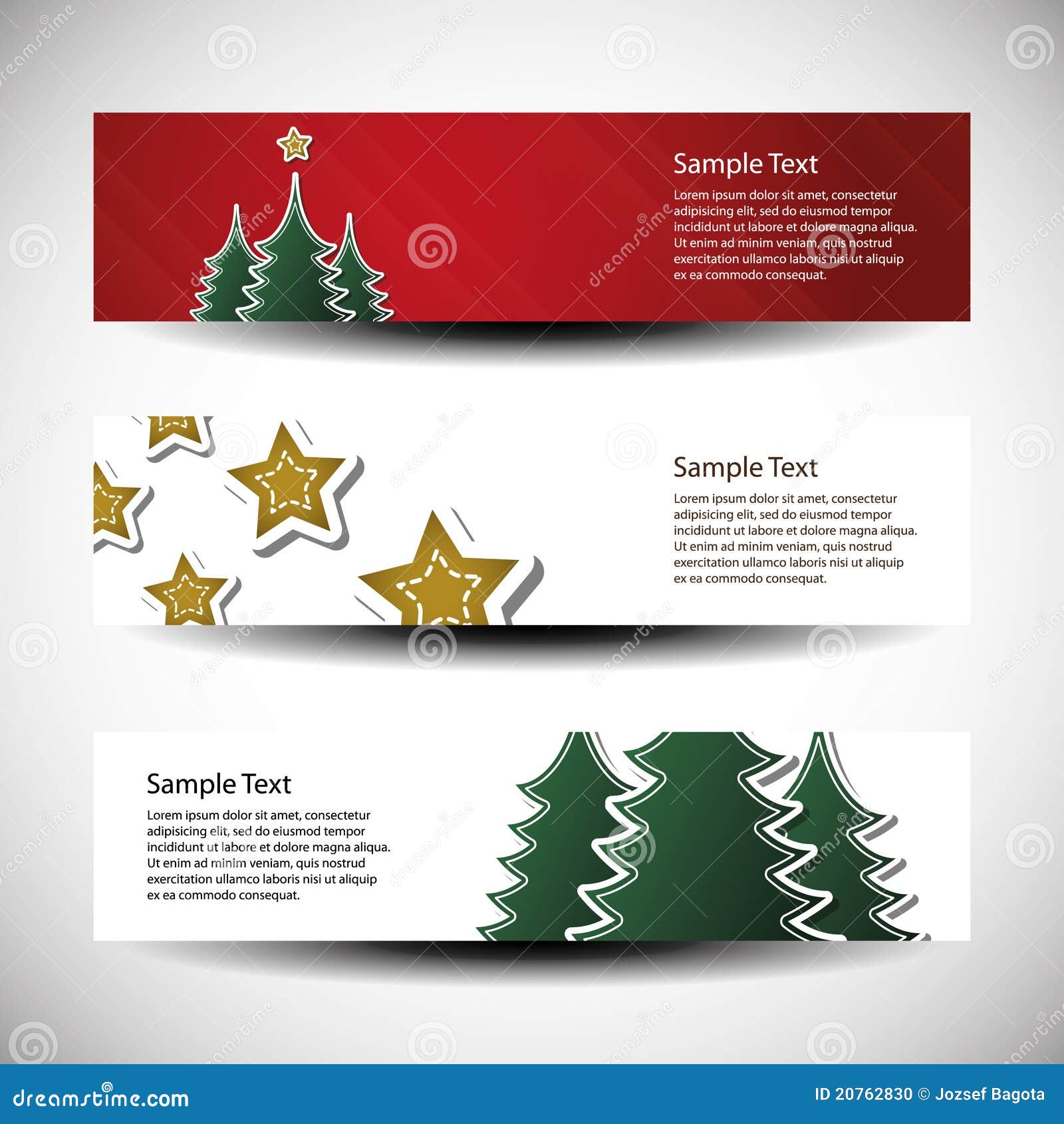 Christmas header designs stock vector. Illustration of merry - 20762830