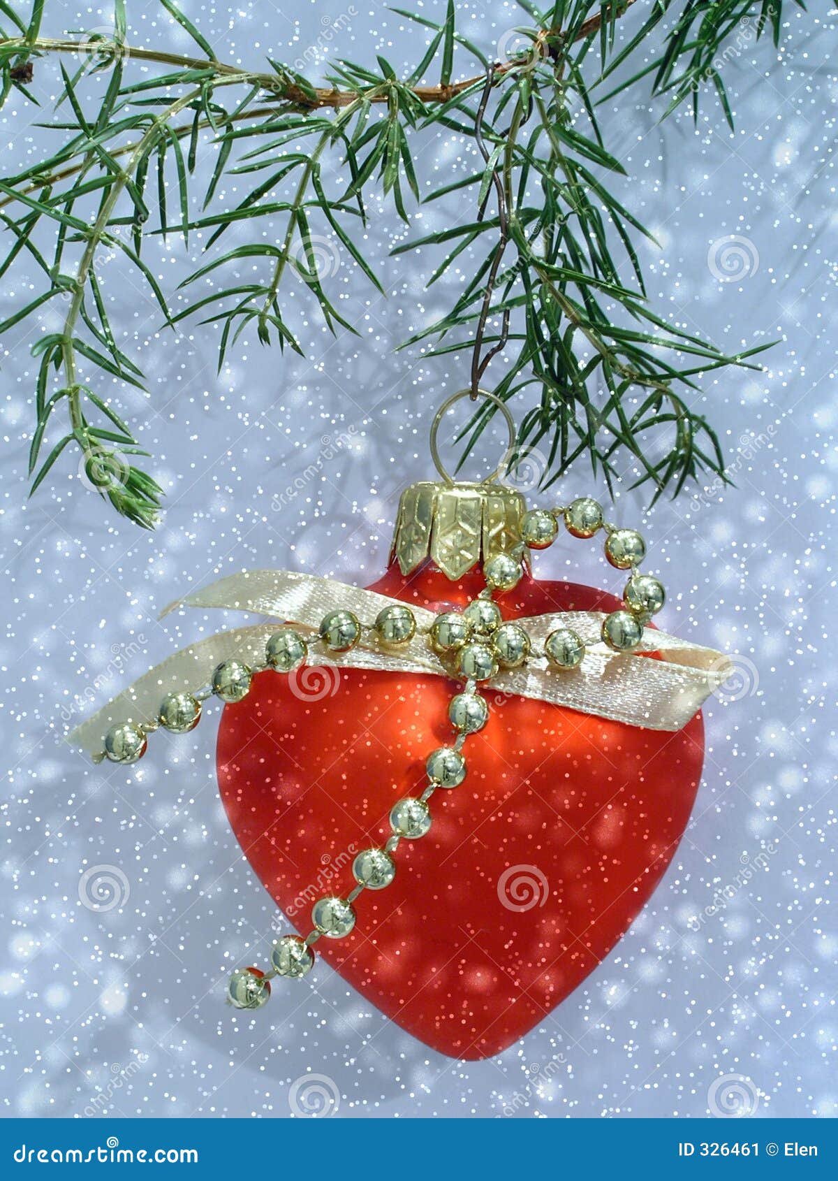 Christmas heart. stock image. Image of decoration, ornament - 326461
