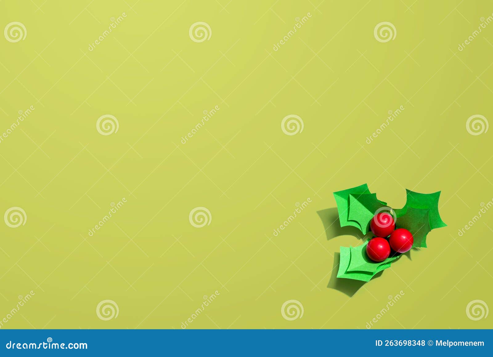 Christmas Holly Berries - Paper Craft Stock Photo - Image of seasonal ...