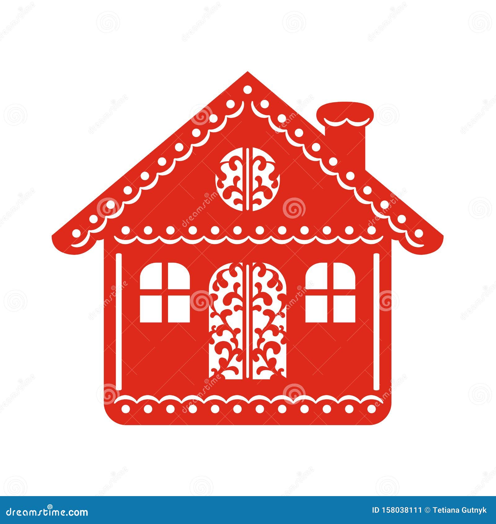 Christmas Hut. Template for Laser Cutting, Plotter Cutting or Printing ...