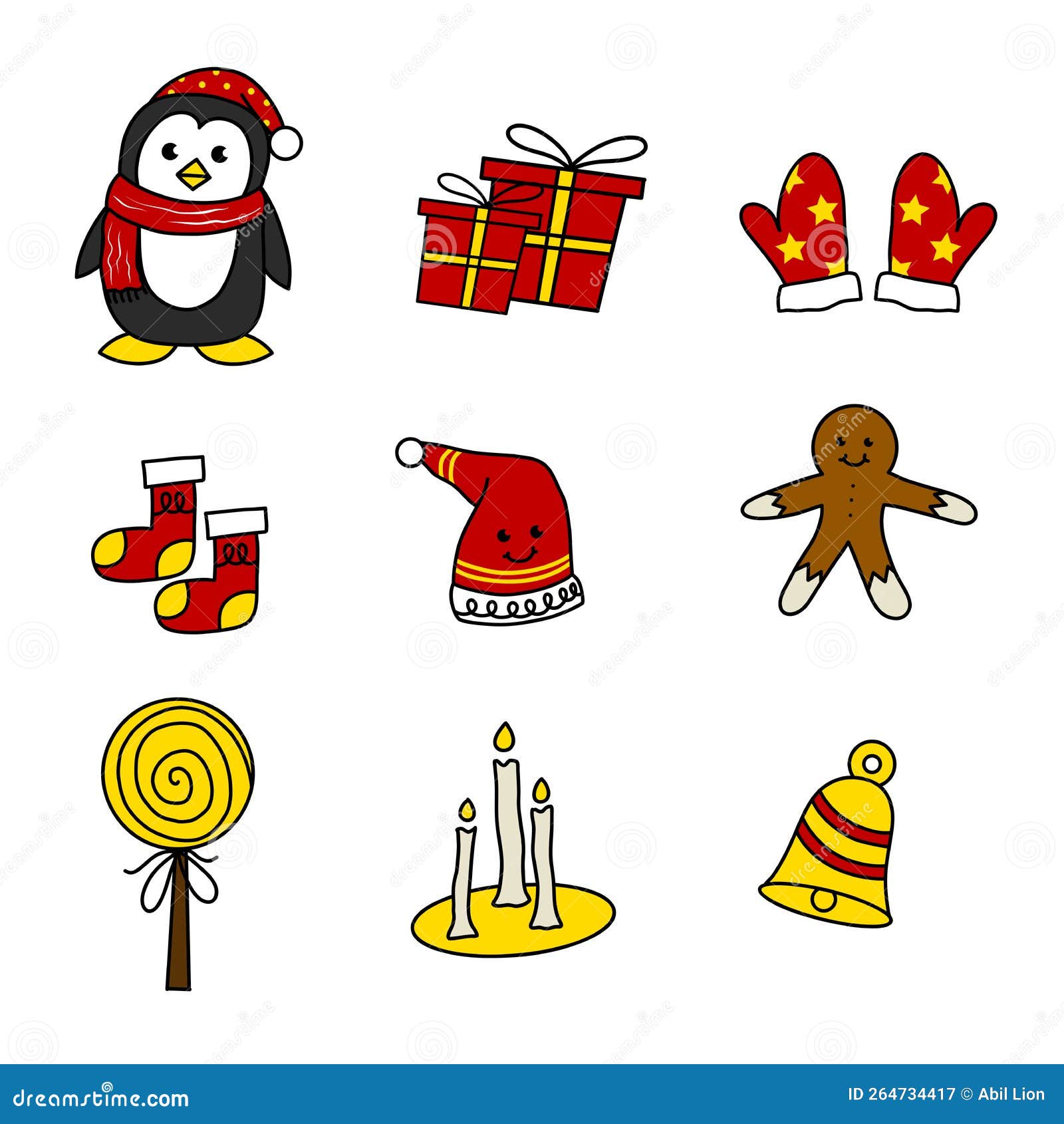 Christmas Icon Set Collection Concept Stock Vector - Illustration of ...