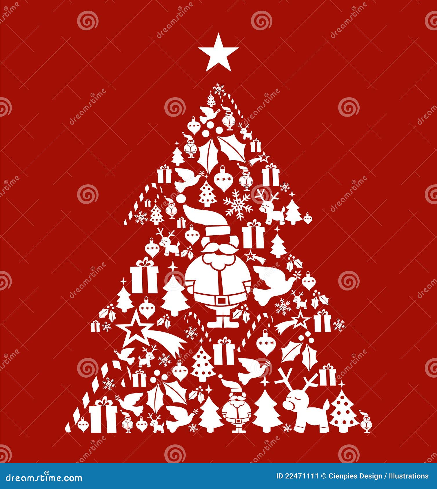Christmas Tree Red Icon