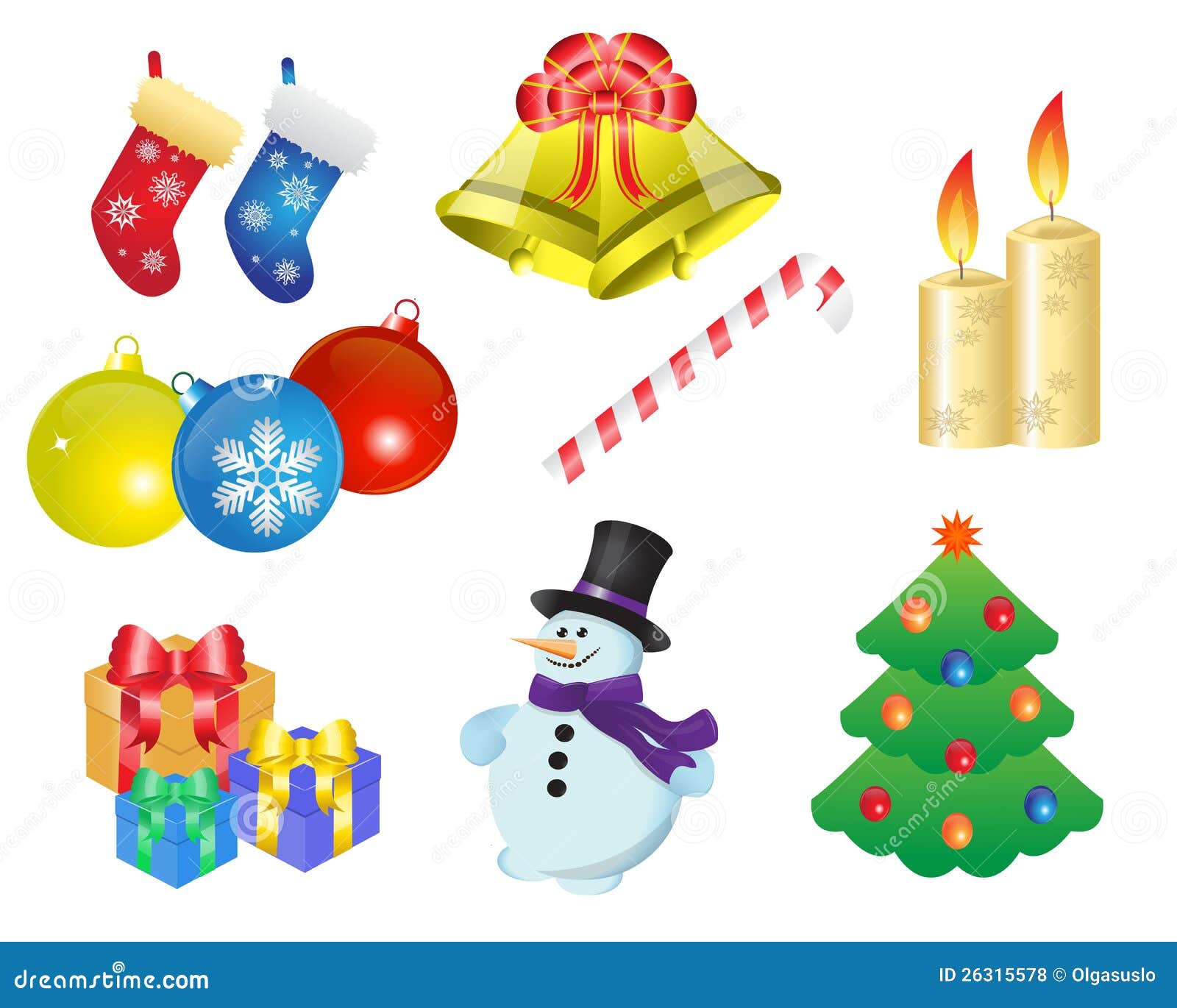 Christmas icons stock vector. Illustration of holiday - 26315578