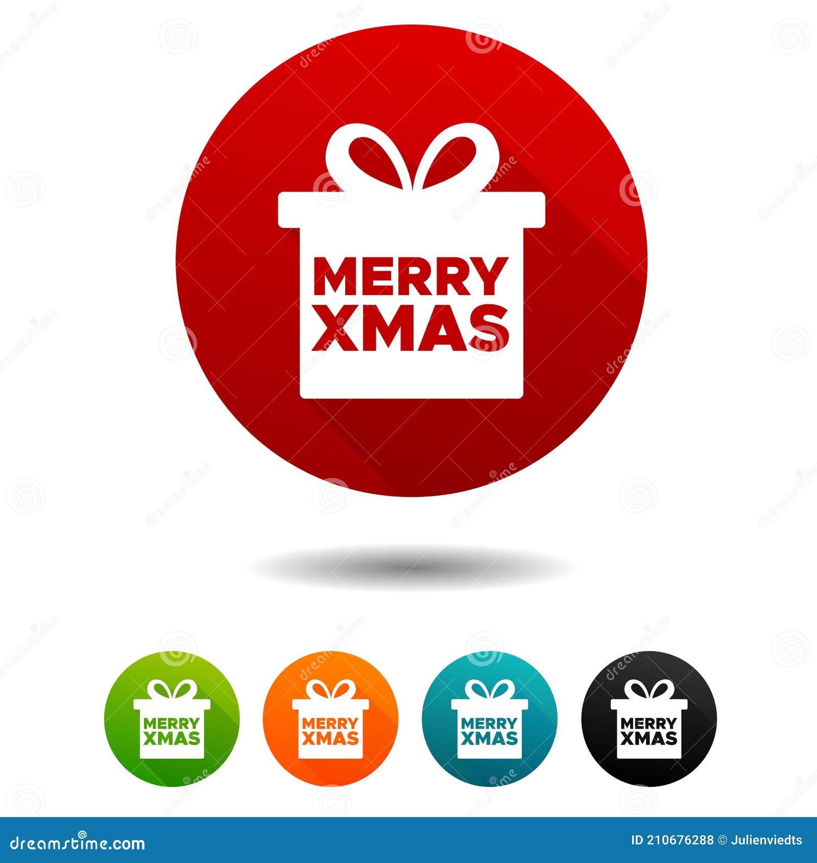 Christmas Icons. Present Box Signs. Merry Christmas Symbol Stock ...