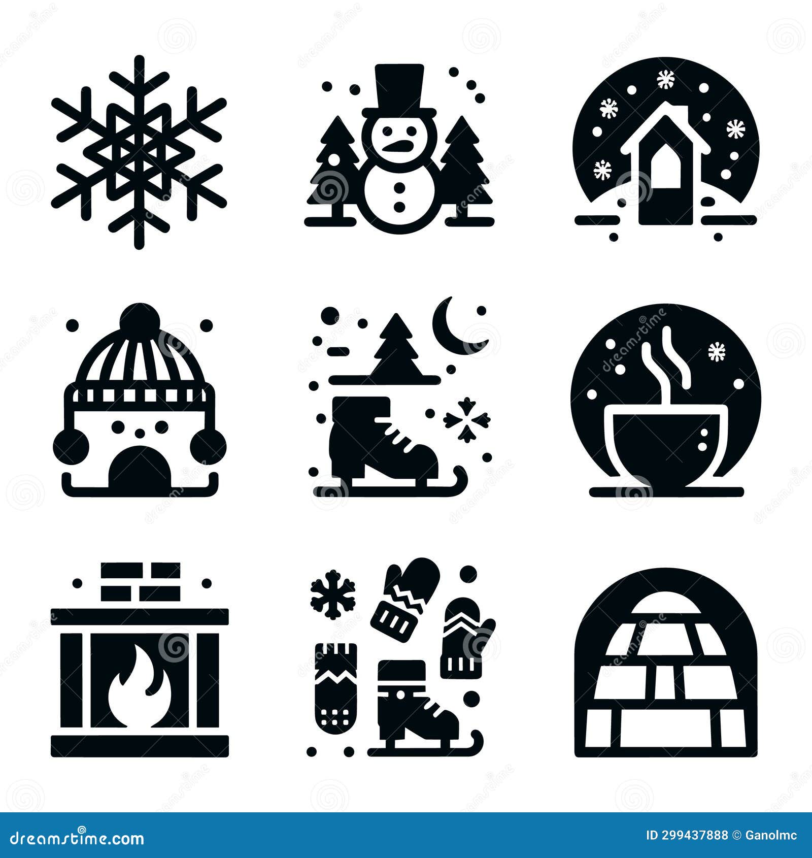 Christmas Icons Set. Vector Illustrations Stock Vector - Illustration ... Christmas Icons Set. Vector Illustrations Stock Vector - Illustration ...