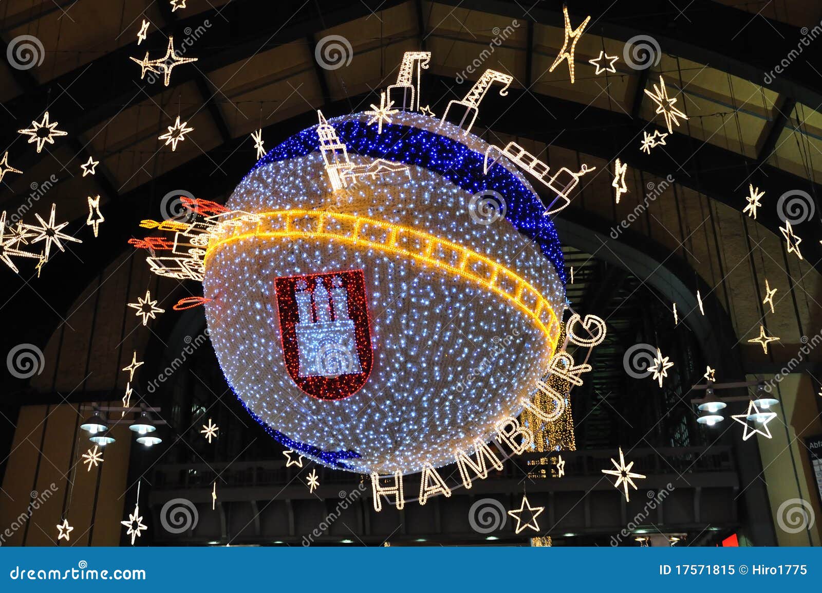 Christmas illuminations stock image. Image of lights - 17571815