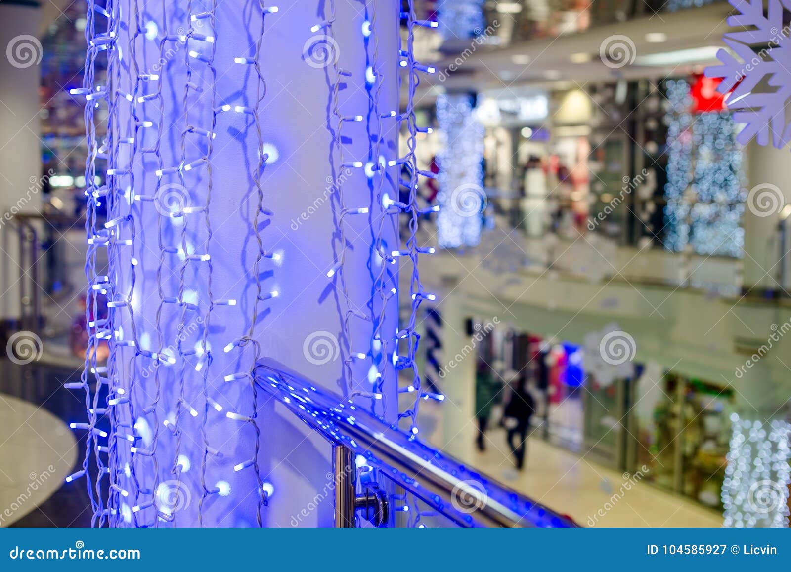 Christmas illuminations stock image. Image of decoration - 104585927