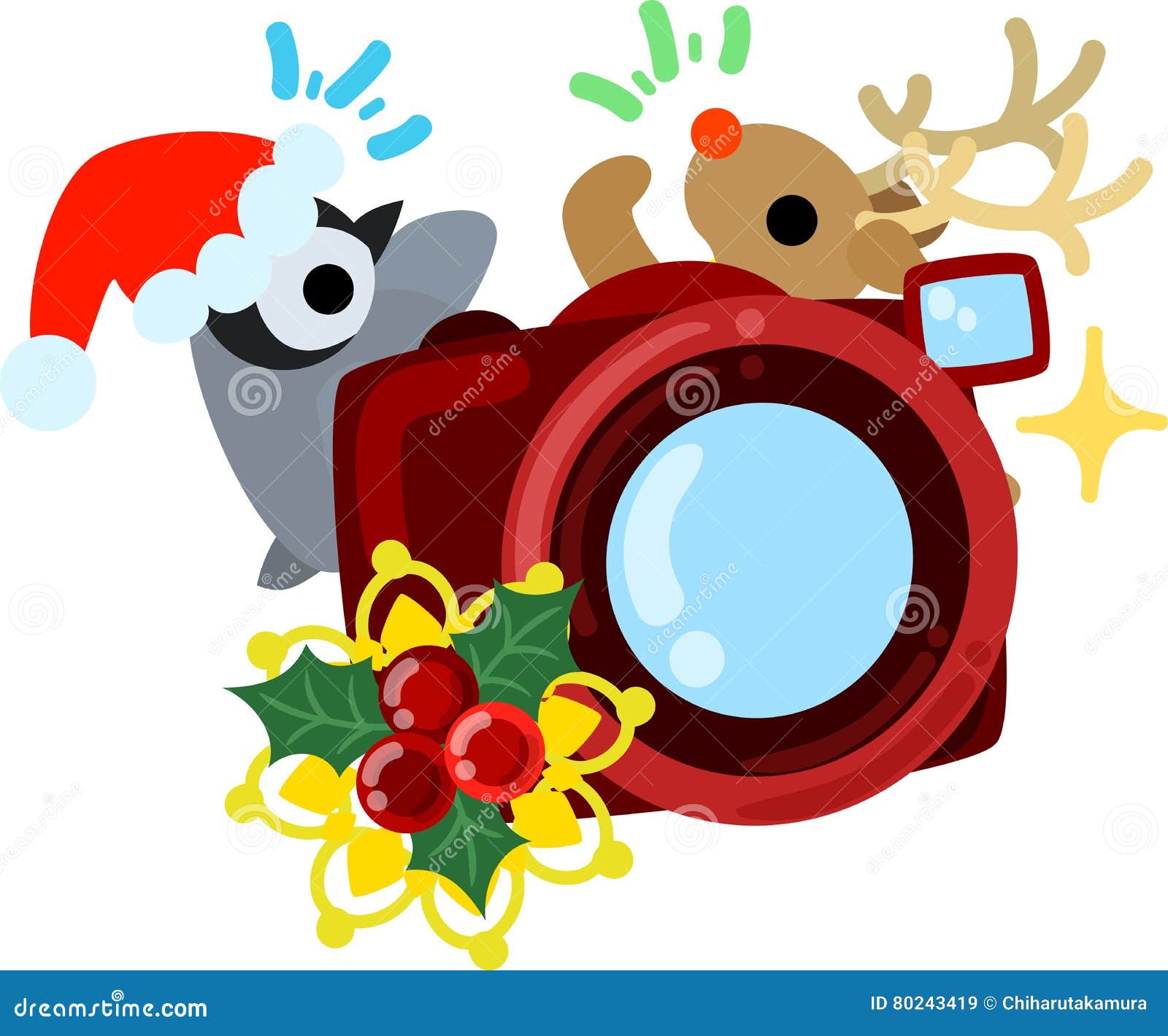The Christmas illustration stock vector. Illustration of december ...