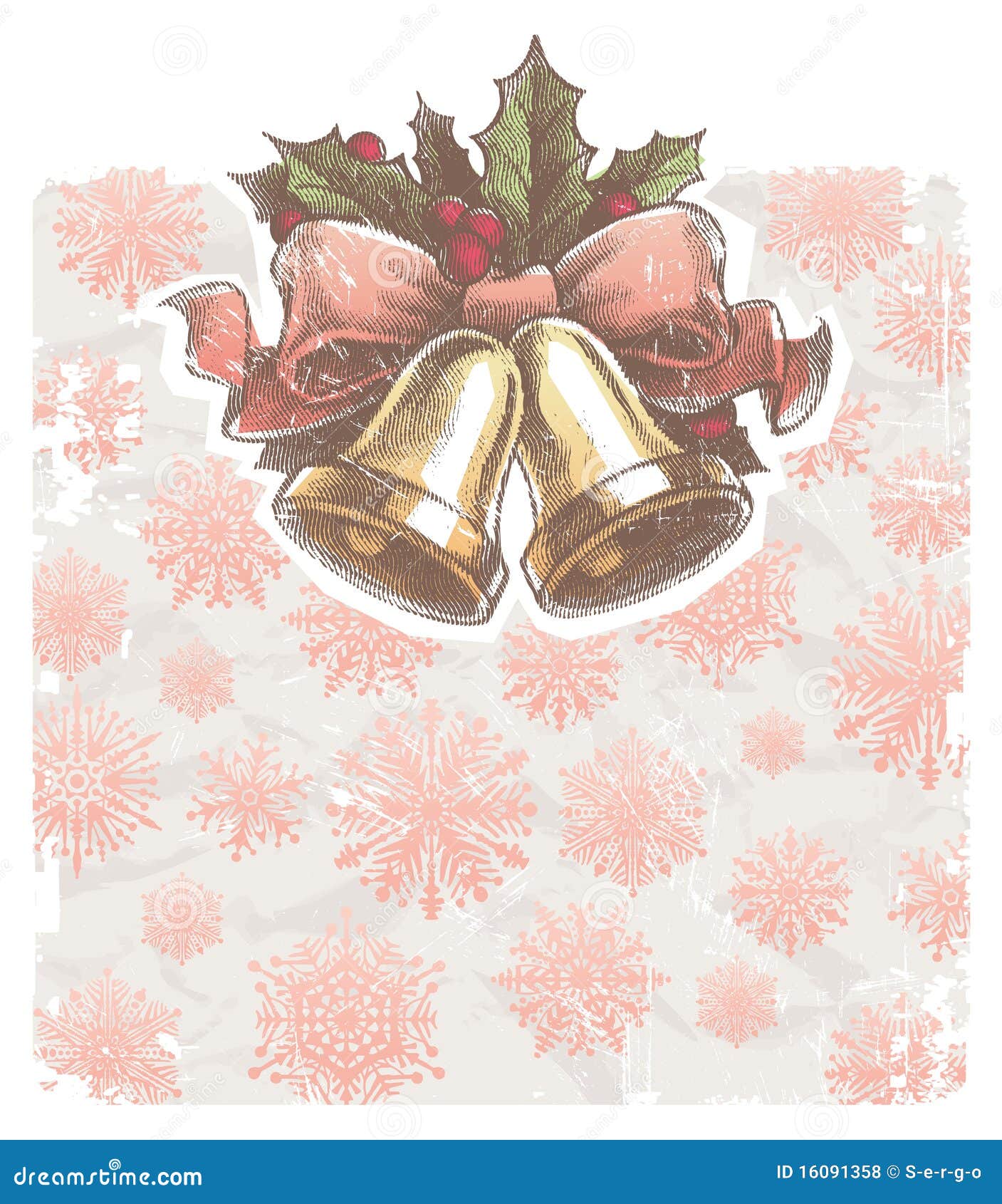 Christmas Illustration with Hand Bells Stock Illustration ...