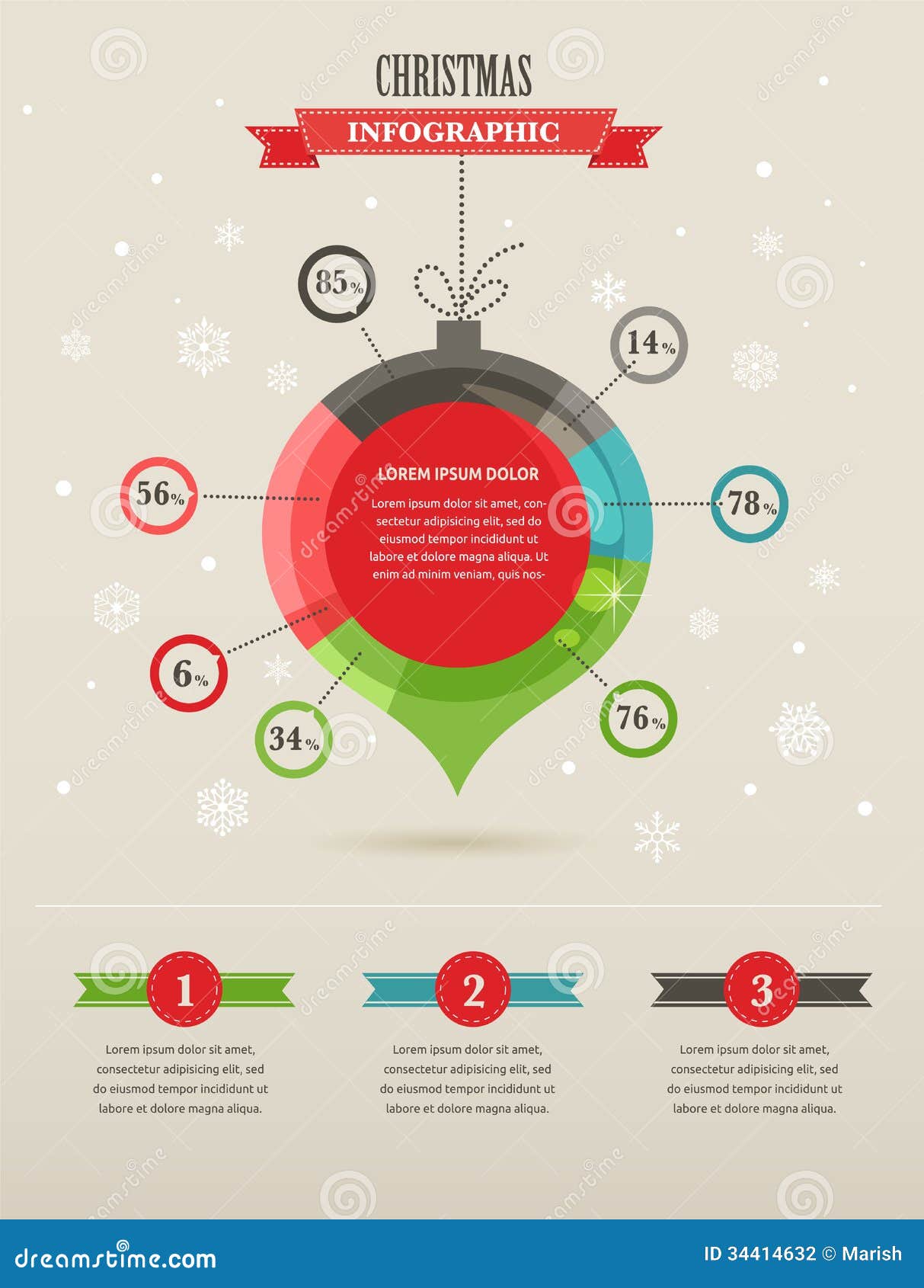 Christmas infographic stock vector. Illustration of mittens - 34414632