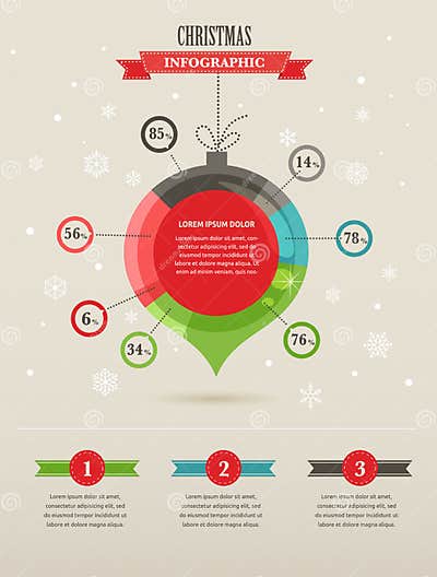 Christmas infographic stock vector. Illustration of mittens - 34414632