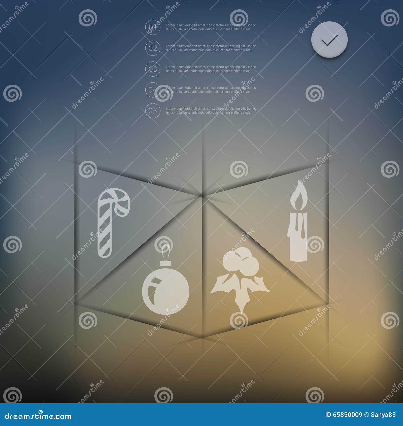 Christmas Infographic with Unfocused Background Stock Vector ...