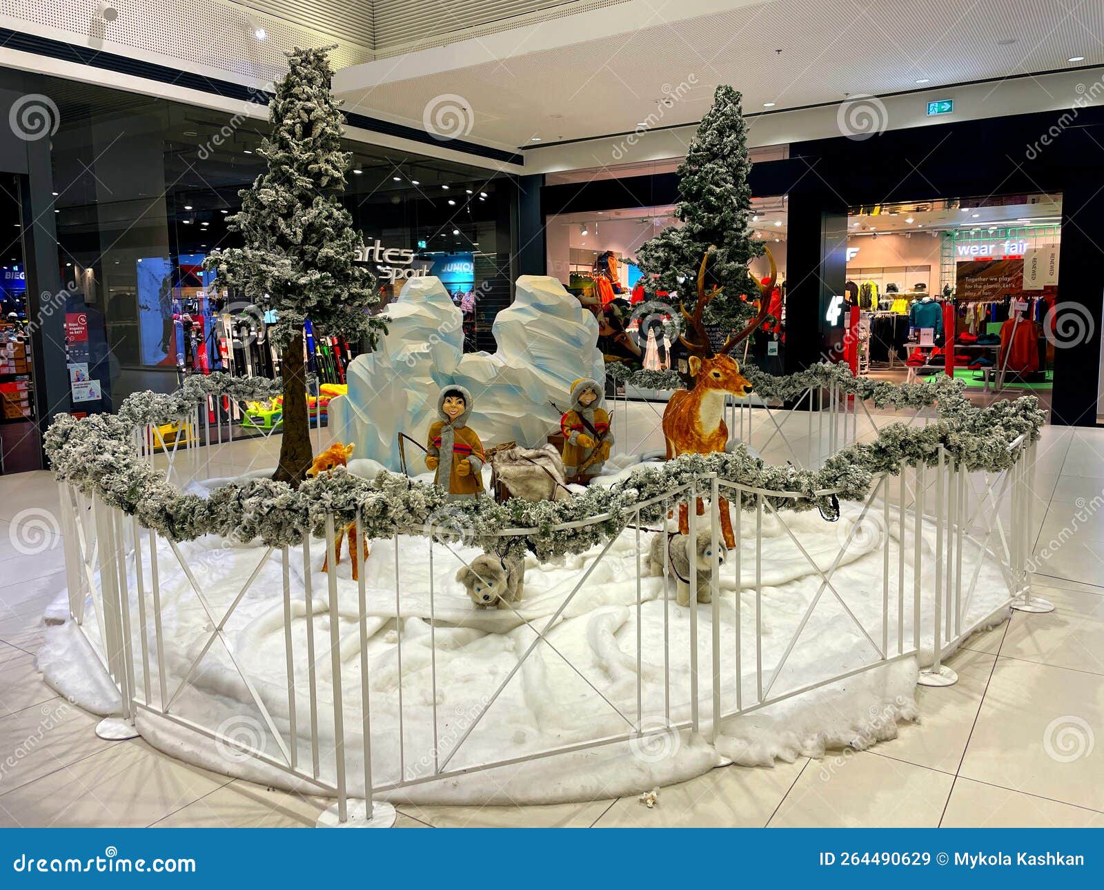 Christmas Installation in the Europe. Stock Image - Image of christmas ...