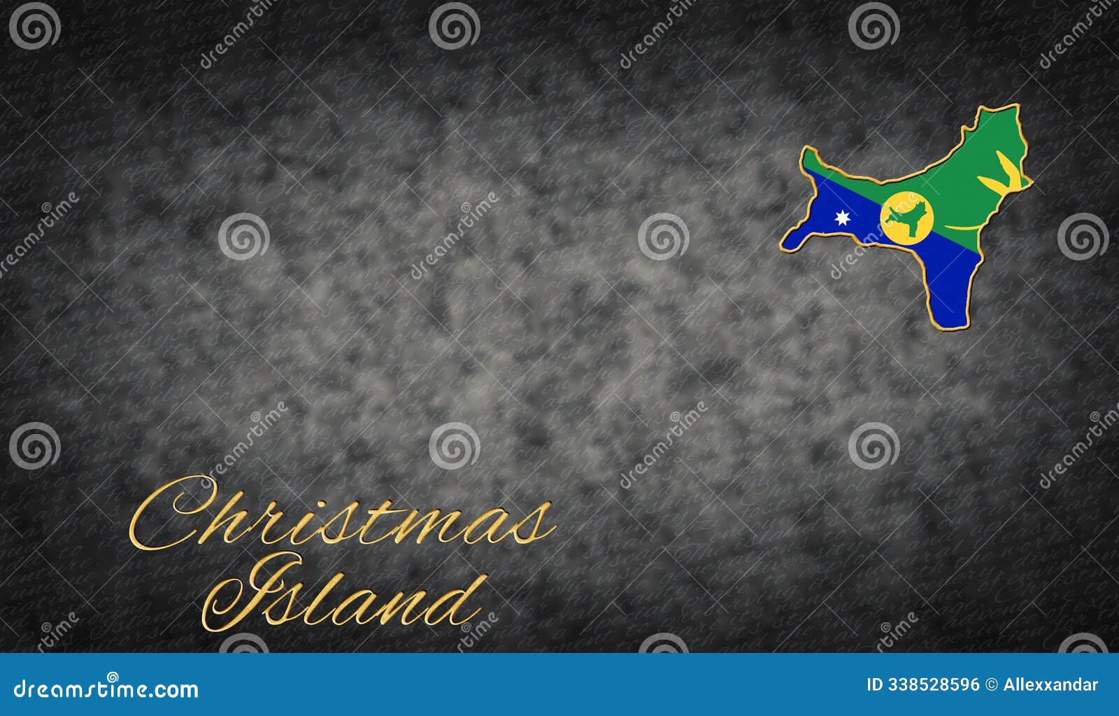 Christmas Island Symbols, Map of Christmas Island Stock Photo - Image ...