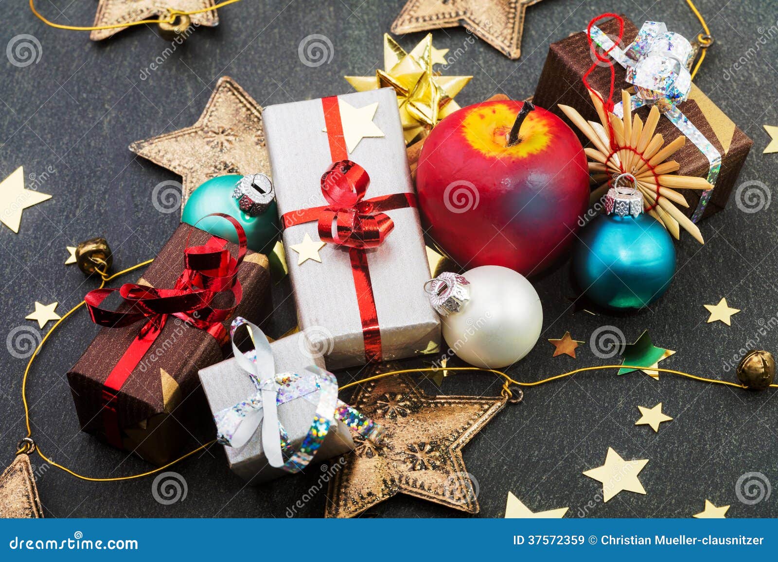 Christmas items stock image. Image of present, ocher - 37572359