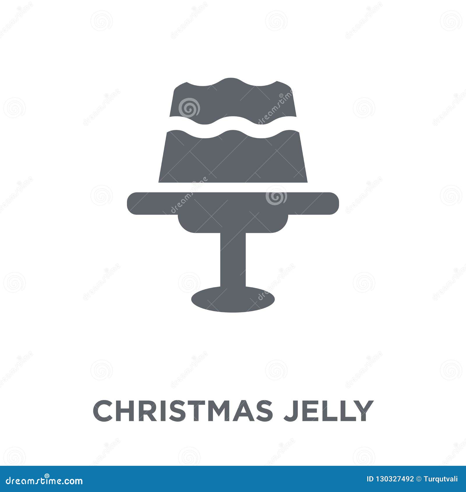 Christmas Jelly Vector Linear Icon Isolated On Transparent Background ...