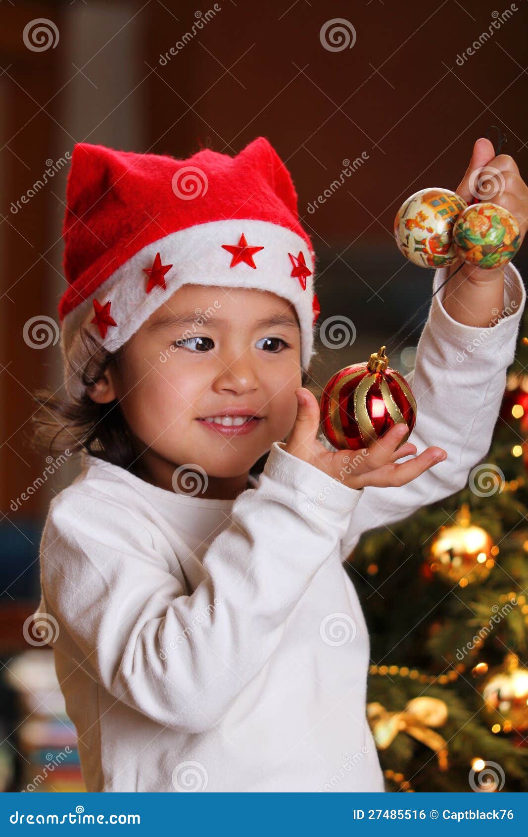 Christmas Joy Expression on Child Face Stock Photo - Image of gift ...