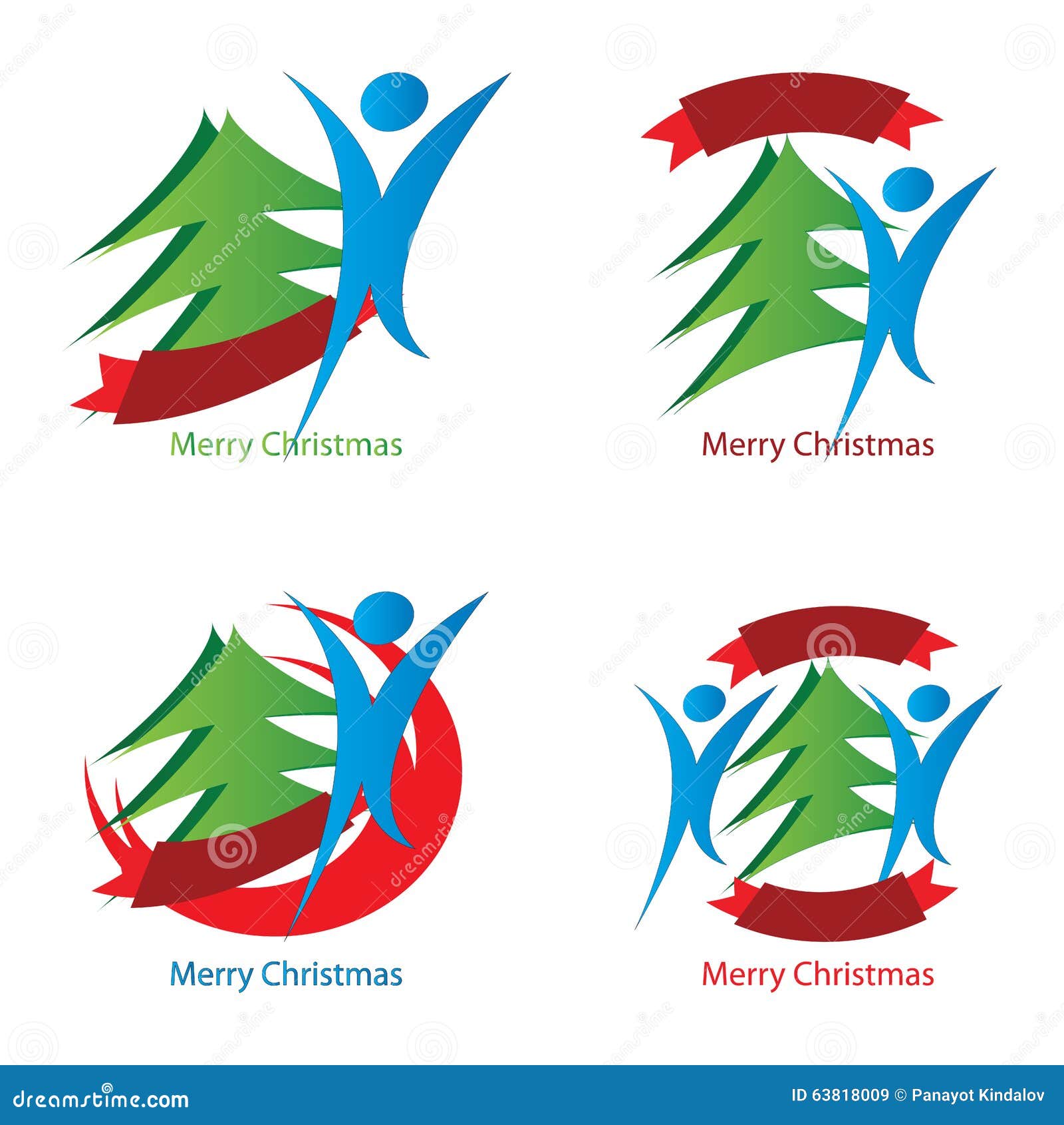 Christmas spirit logos stock vector. Illustration of abstract - 63818009