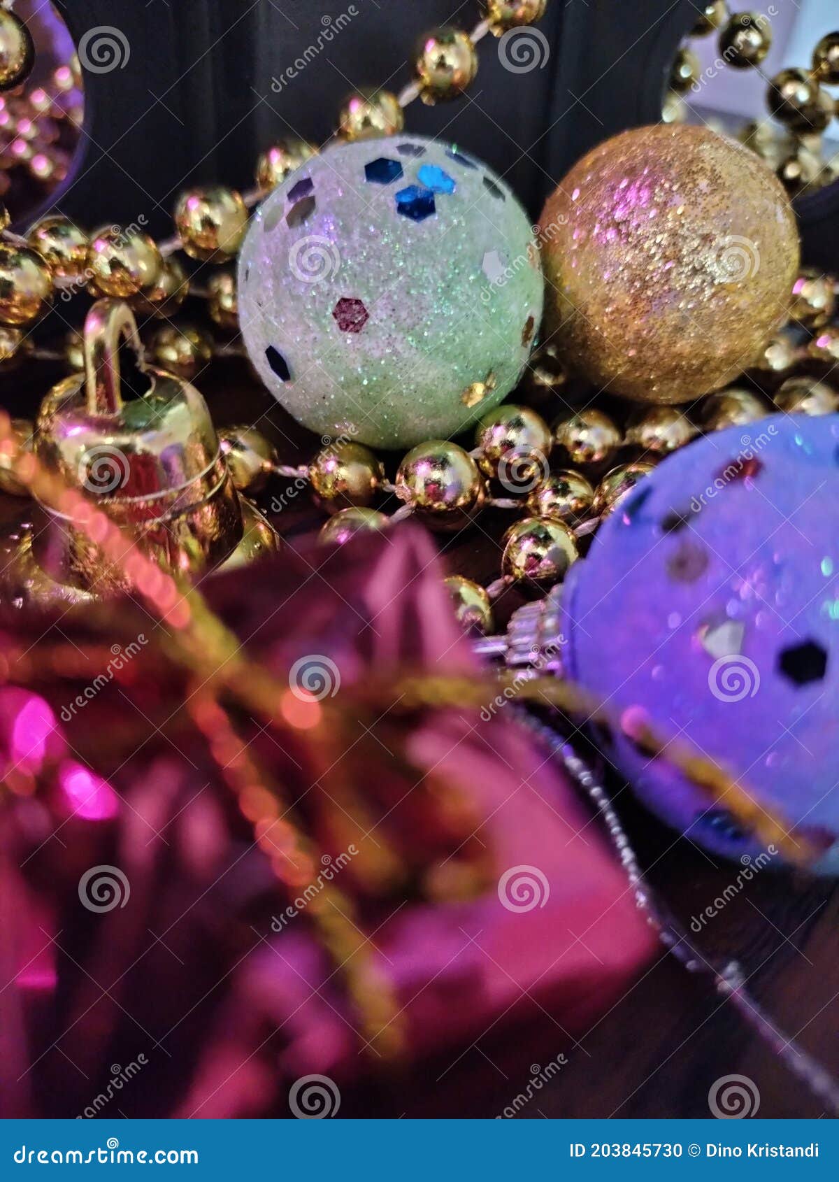 Christmas knick-knacks fun stock photo. Image of pink - 203845730