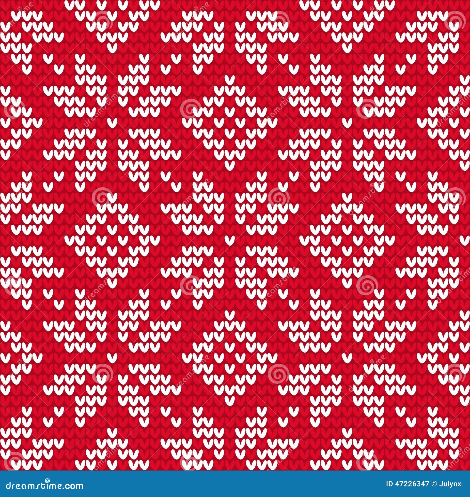 Knitted Seamless Goosefoot Pattern. Goose Foot Design On Blue ...