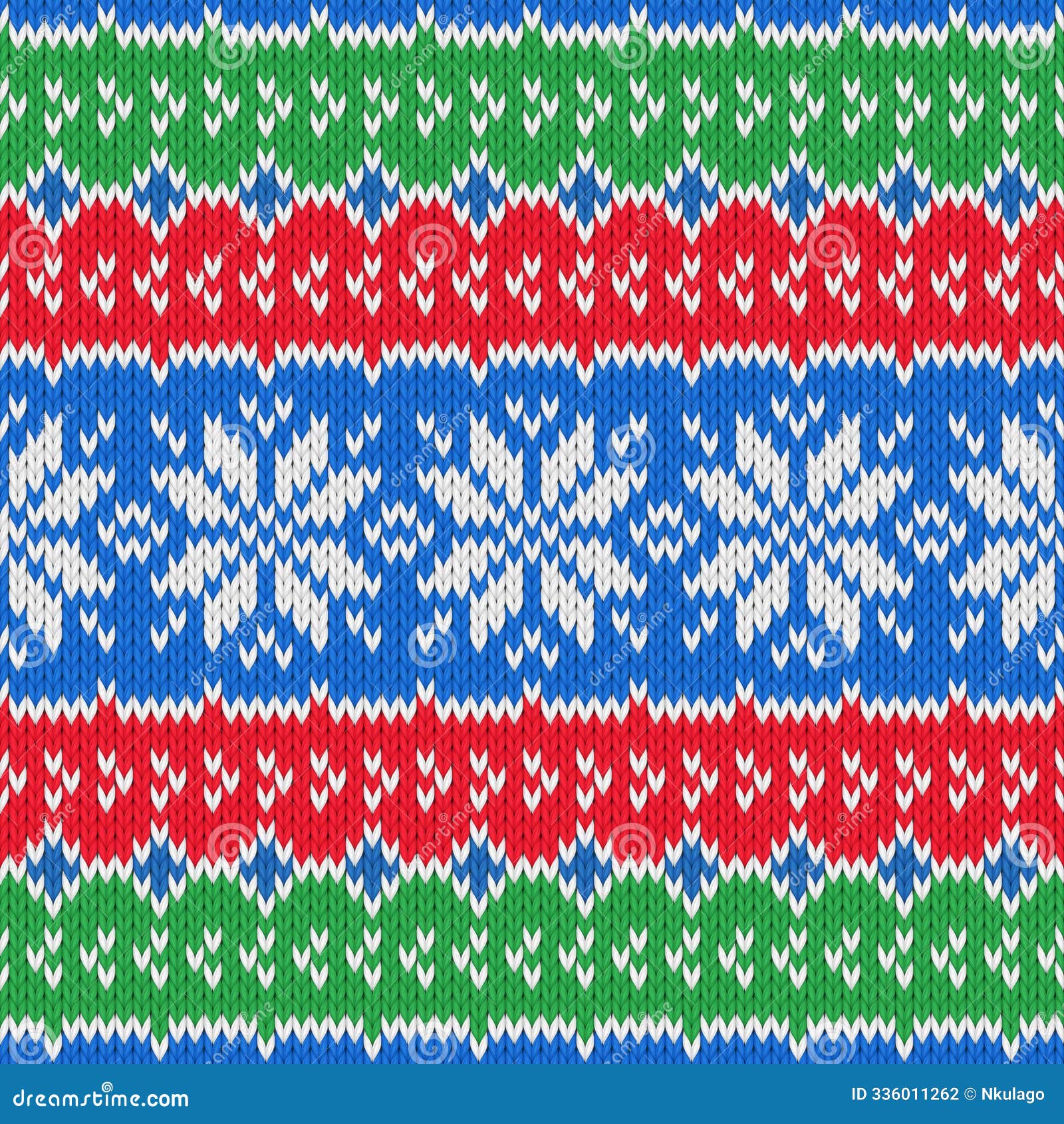 Christmas Knitted Seamless Tileable Pattern. Realistic Knitted Fabric ...