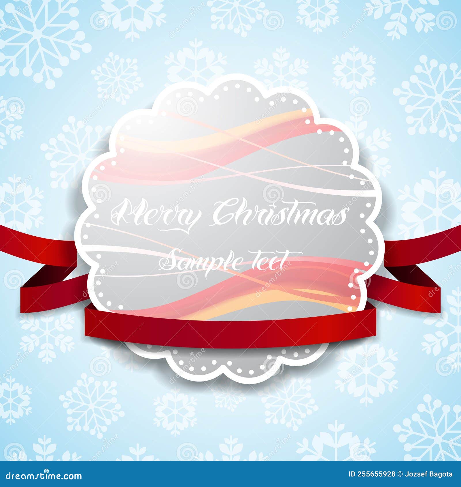 Christmas Label or Background Template Stock Vector - Illustration of ...