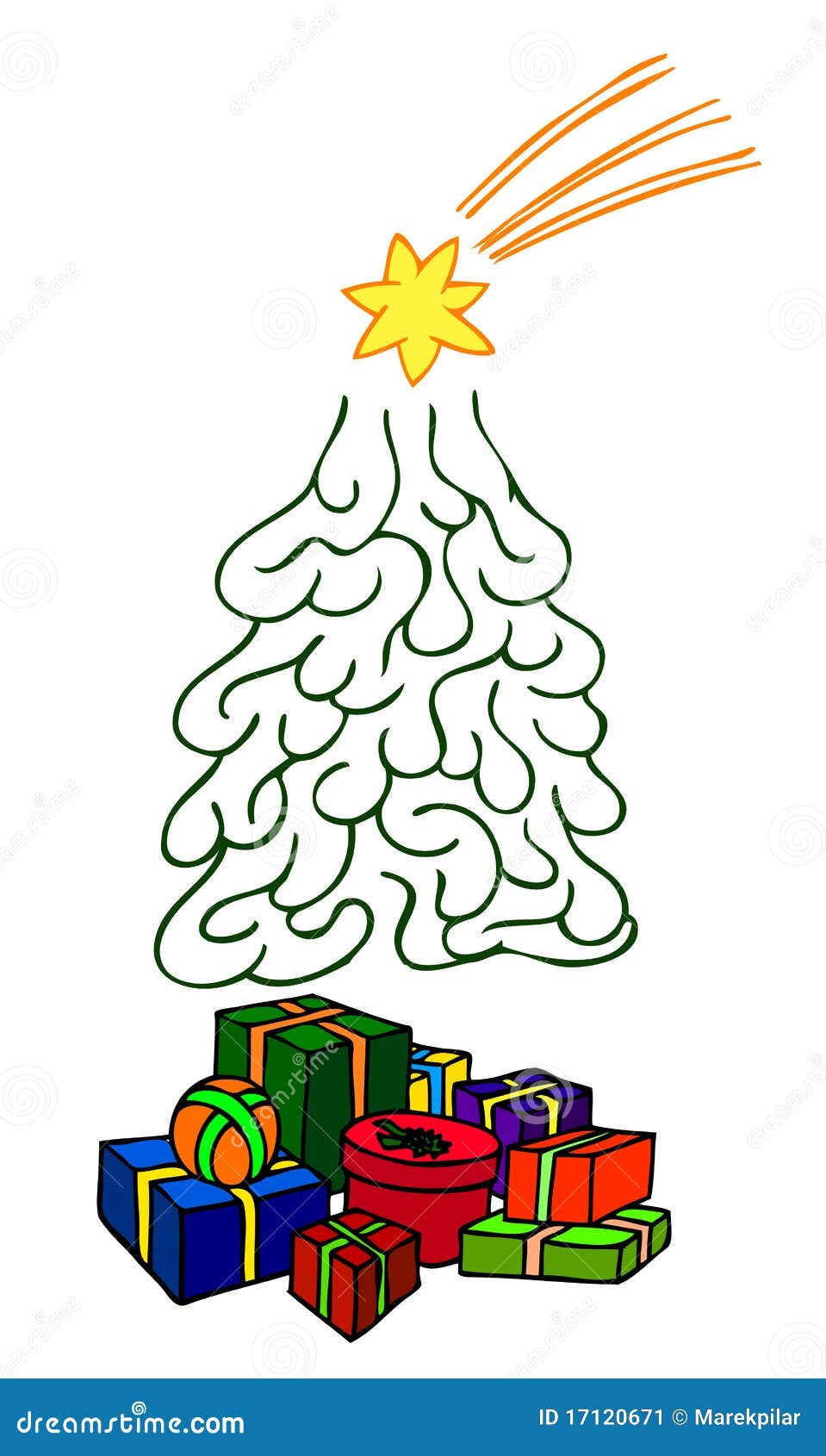 Christmas labyrinth stock illustration. Illustration of wander - 17120671