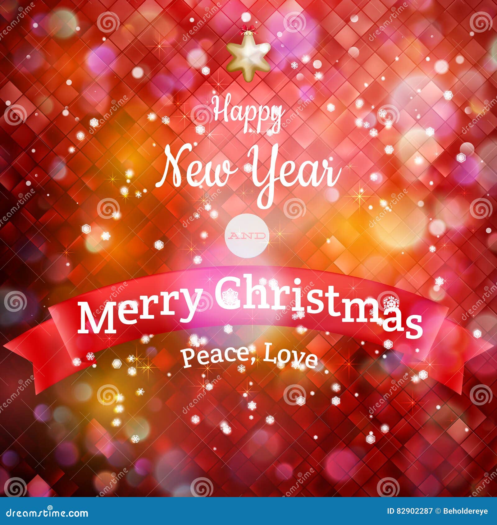 Christmas Landscape Poster. EPS 10 Stock Vector - Illustration of ...