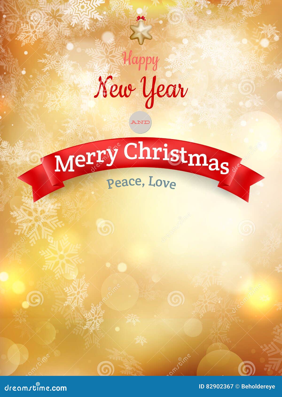 Christmas Landscape Poster. EPS 10 Stock Vector - Illustration of ...