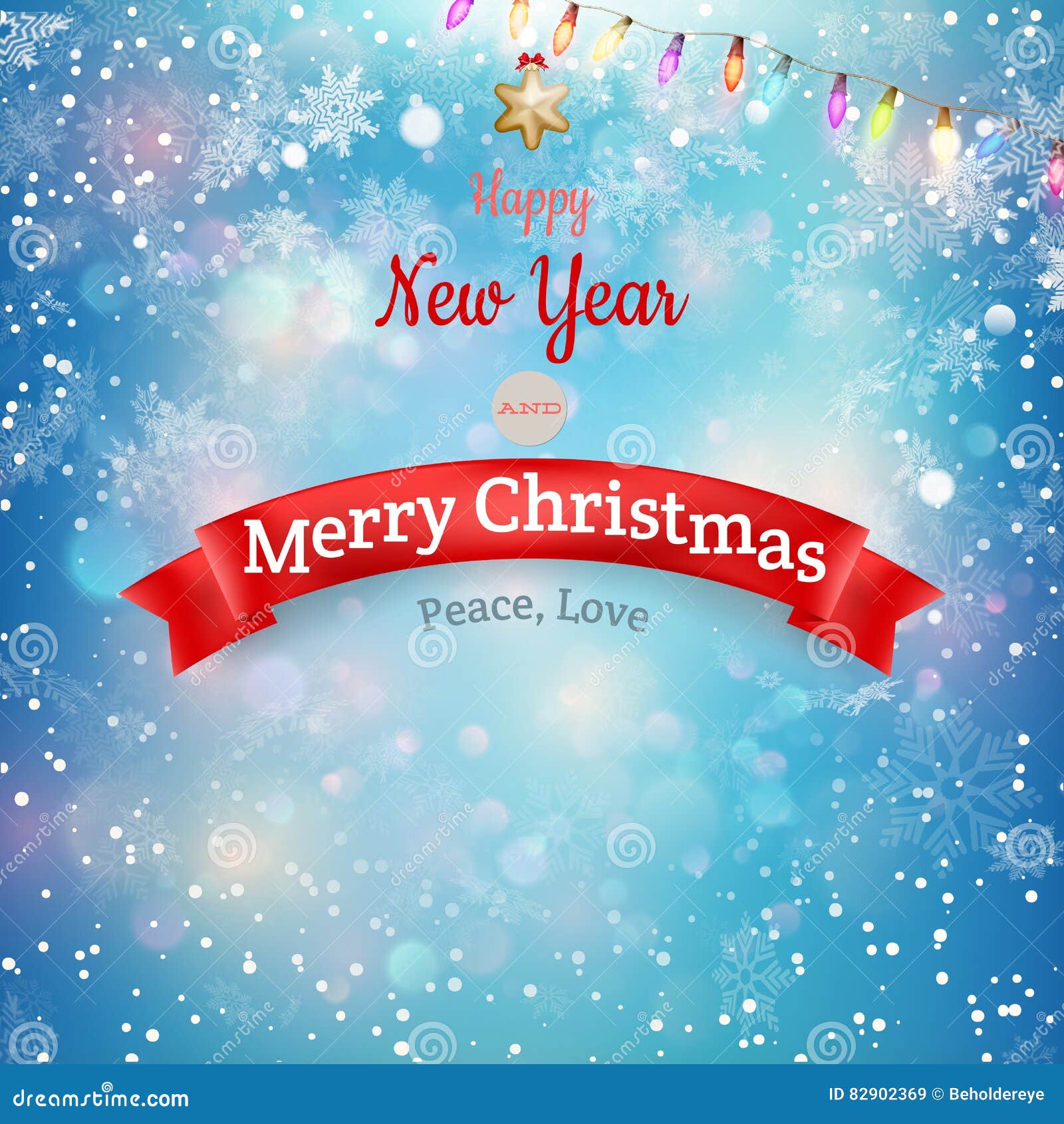 Christmas Landscape Poster. EPS 10 Stock Vector - Illustration of ...