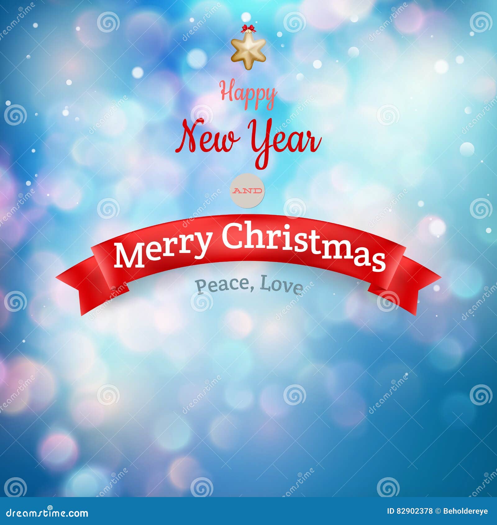 Christmas Landscape Poster. EPS 10 Stock Vector - Illustration of ...