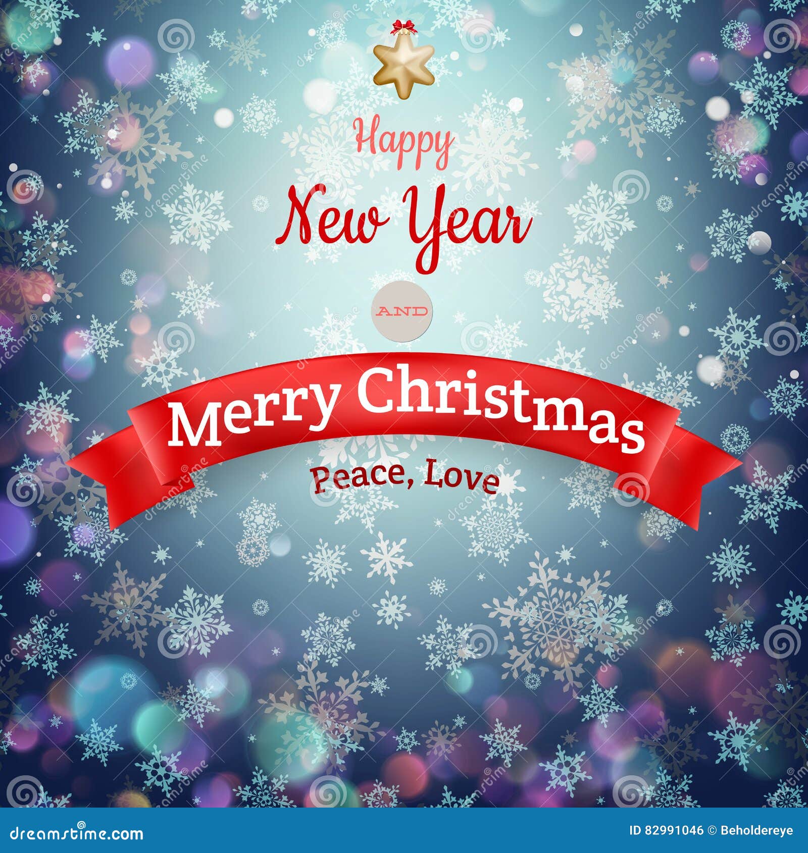 Christmas Landscape Poster. EPS 10 Stock Vector - Illustration of ...