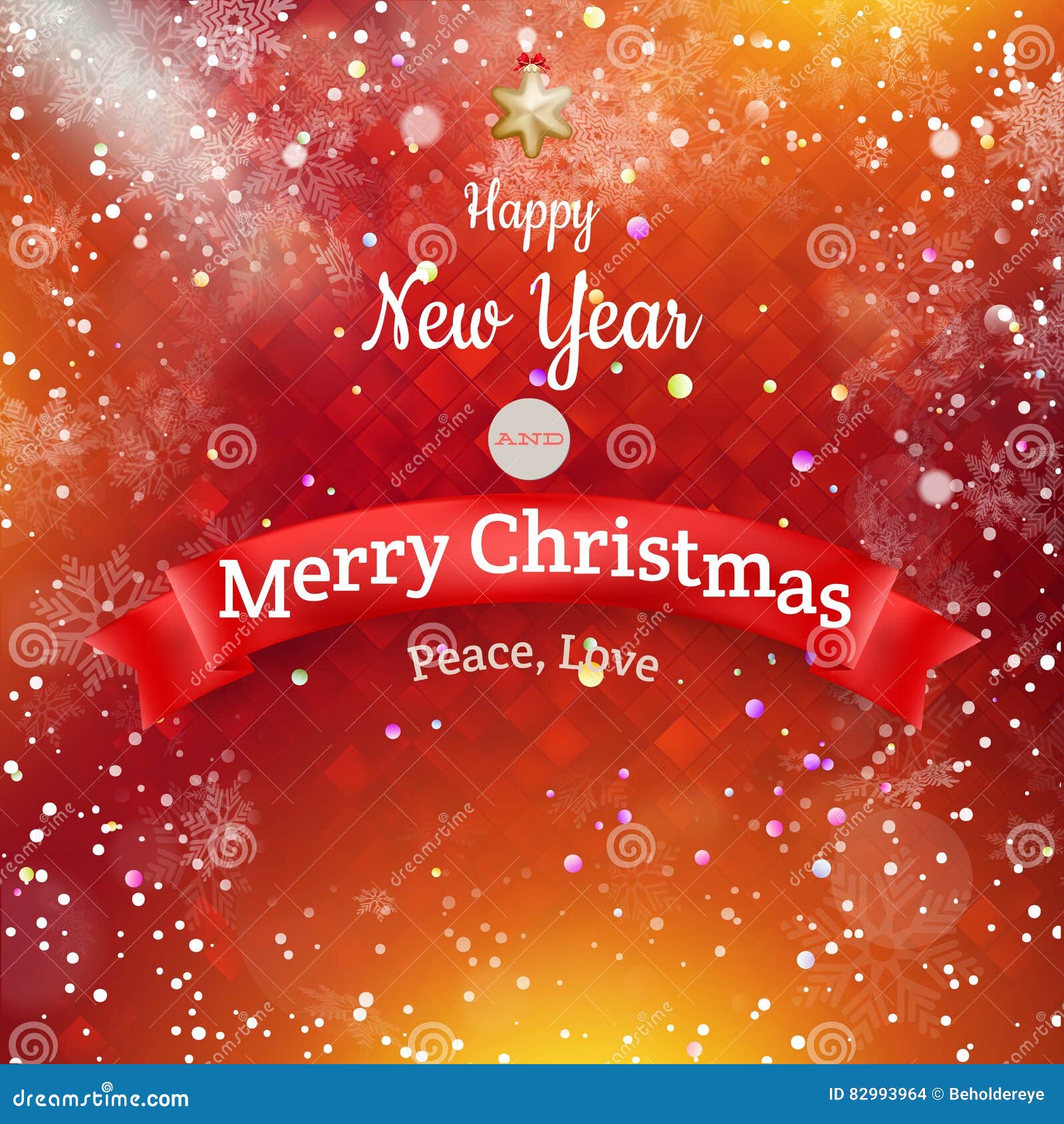 Christmas Landscape Poster. EPS 10 Stock Vector - Illustration of ...