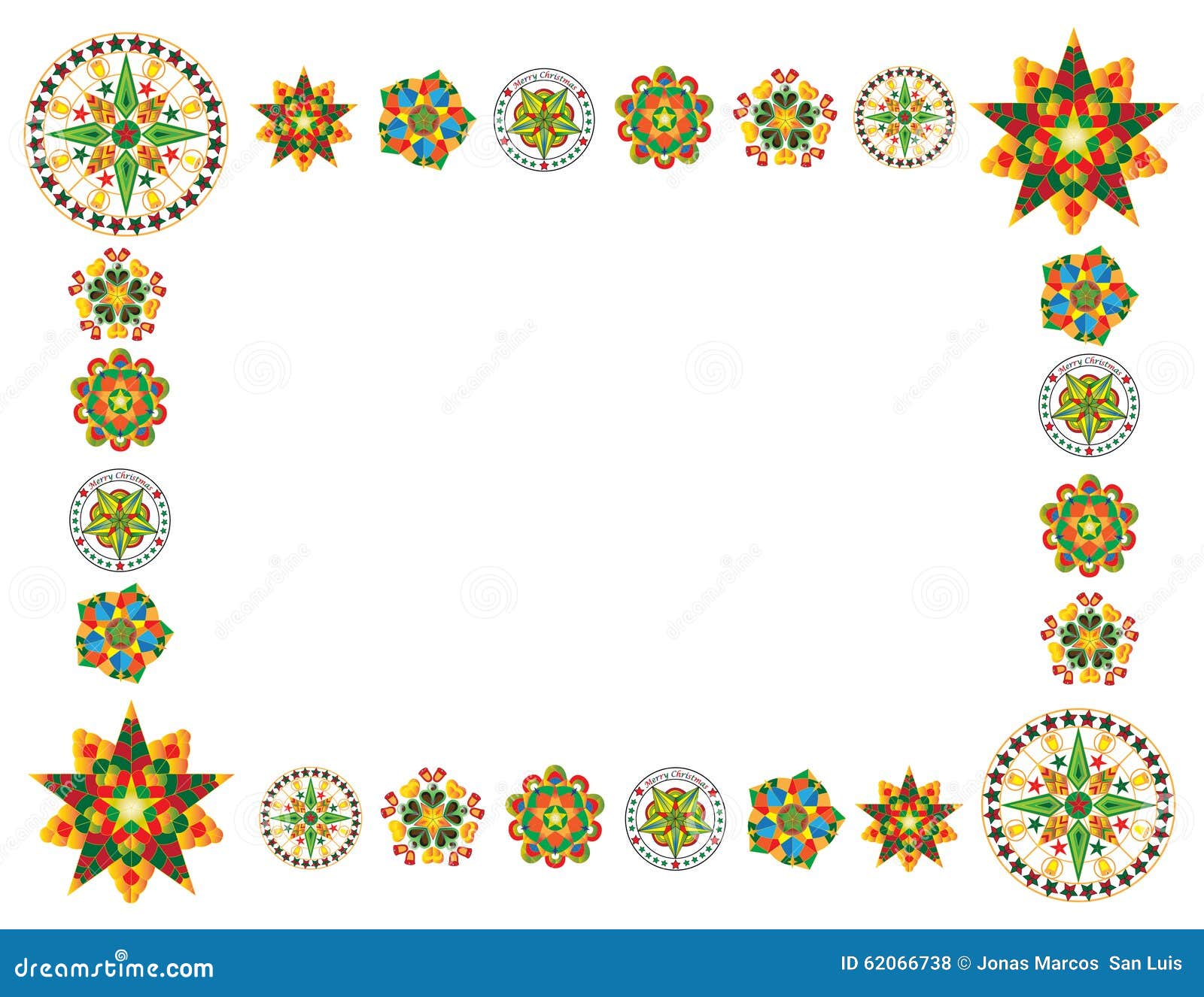 Christmas Lantern As Border and Frame Stock Vector - Illustration of ...