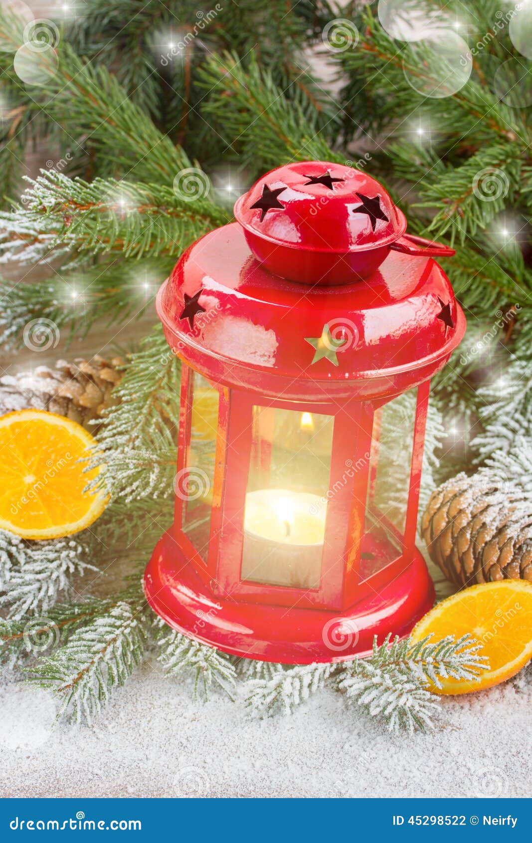 Christmas lantern close up stock photo. Image of flame - 45298522