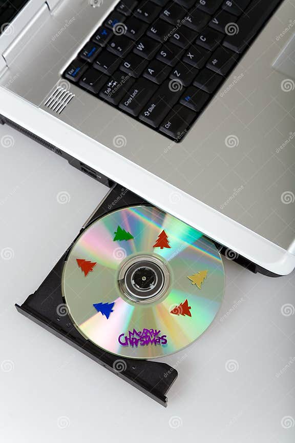 Christmas laptop stock photo. Image of close, monitor - 1666214