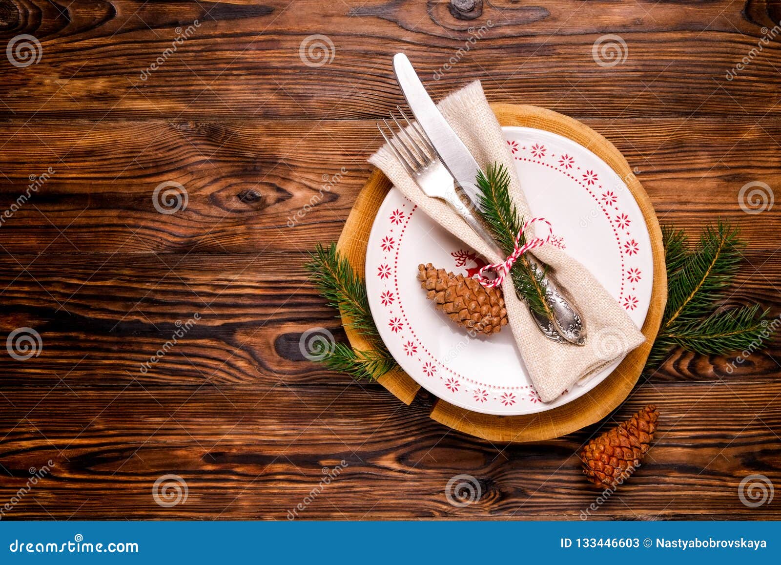 Christmas Laying Table Appointments, Table Setting Options. Silverware ...