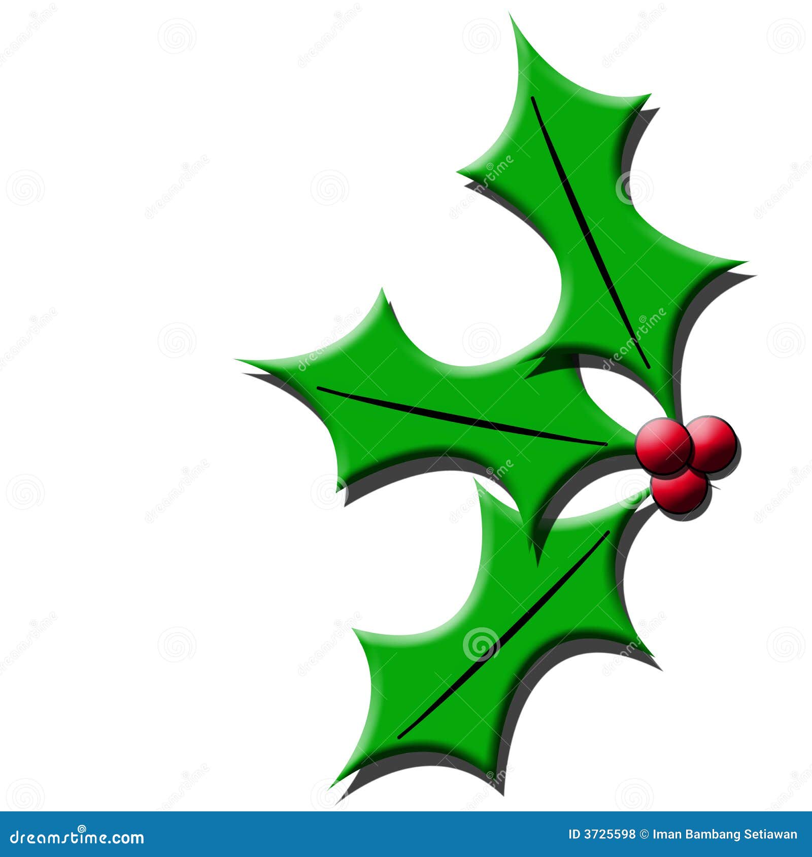 Christmas Leaf Banner Divider Vector Illustration | CartoonDealer.com ...