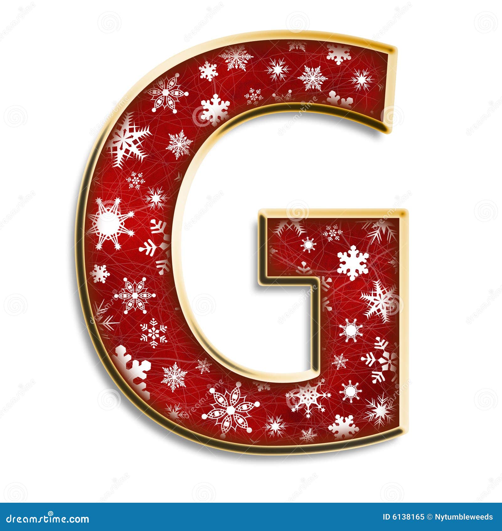 Christmas letter G in red stock illustration. Illustration of case ...
