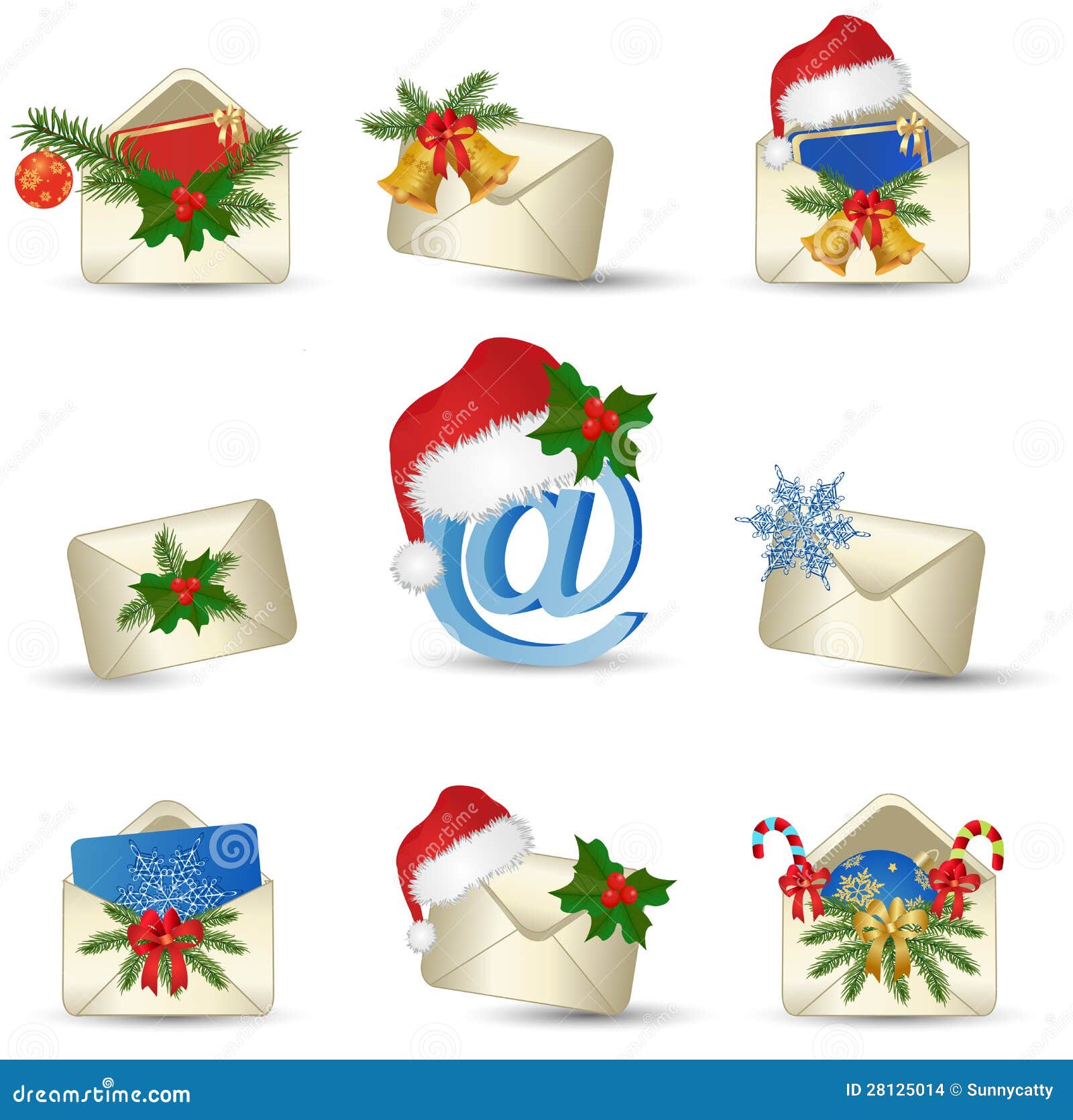 Christmas letters icon set stock vector. Illustration of objects - 28125014