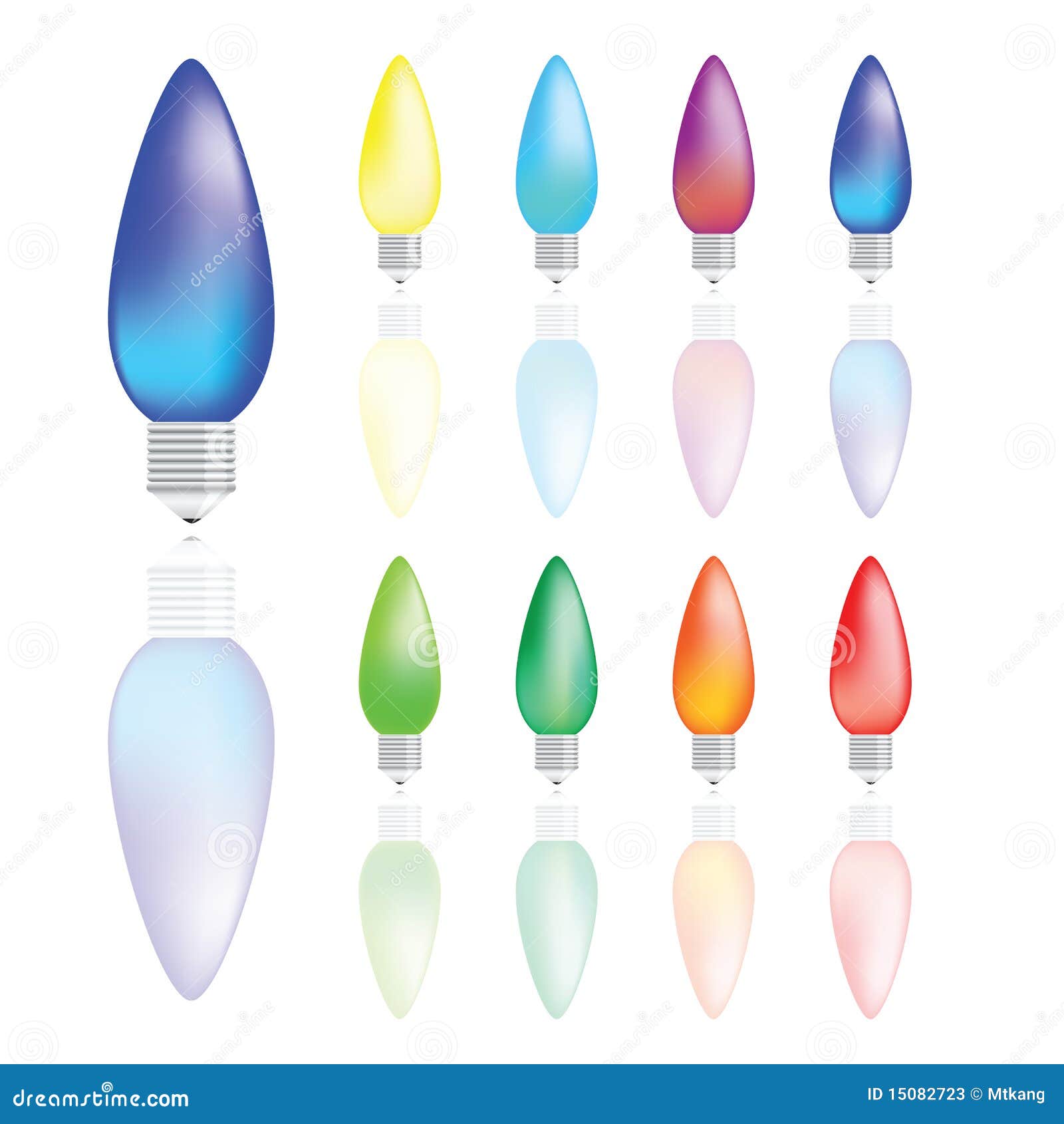 Christmas light bulbs stock vector. Illustration of decoration - 15082723