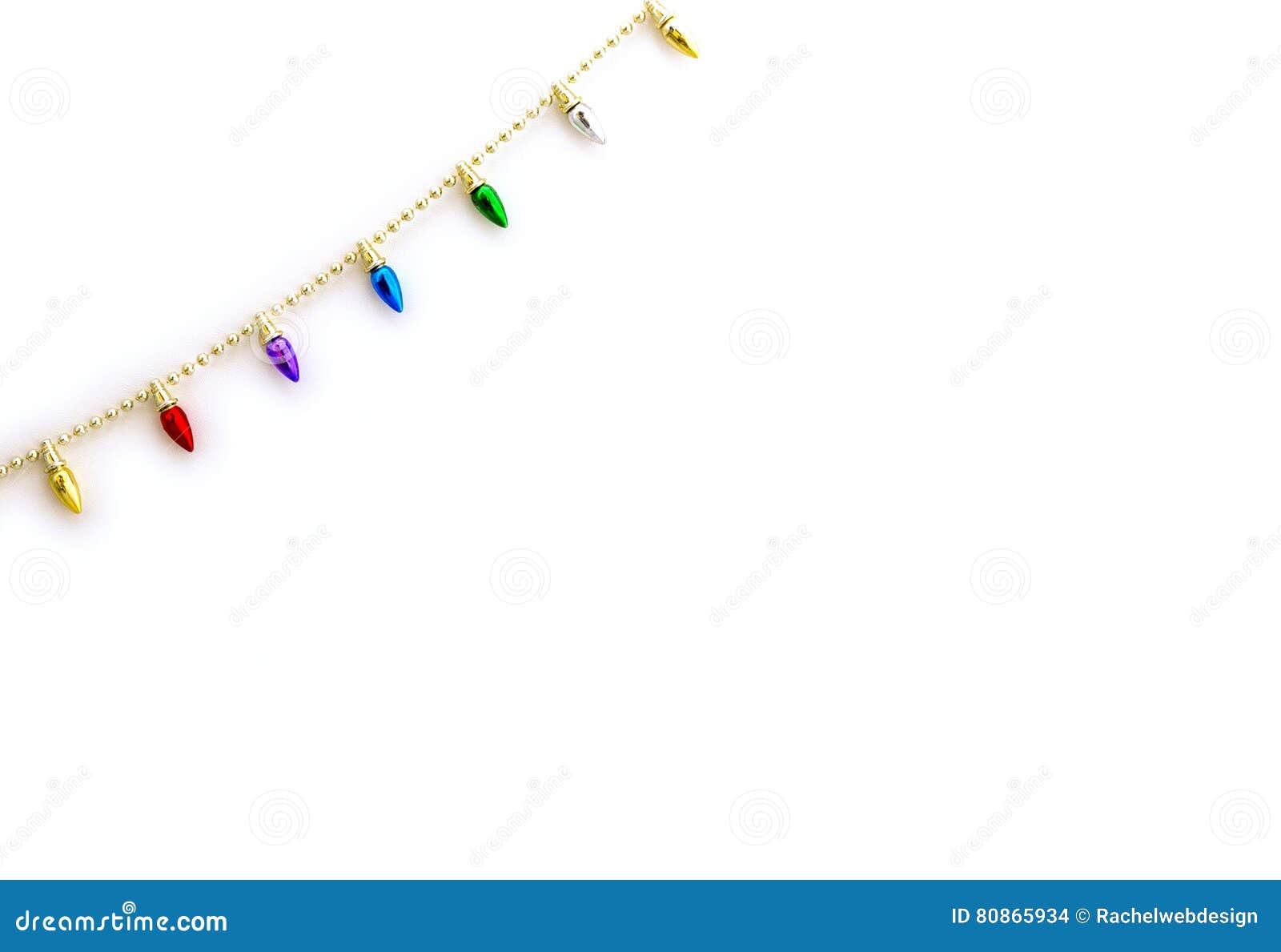 Christmas Lights Corner Border