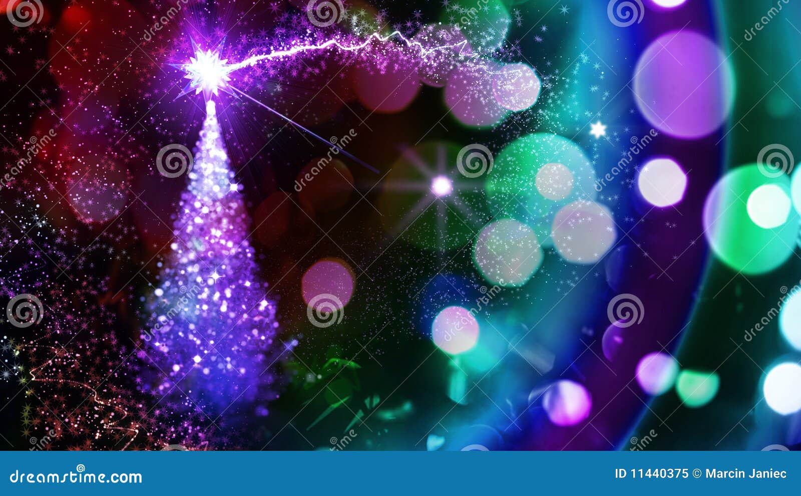 Christmas light tree stock image. Image of rainbow, tree - 11440375
