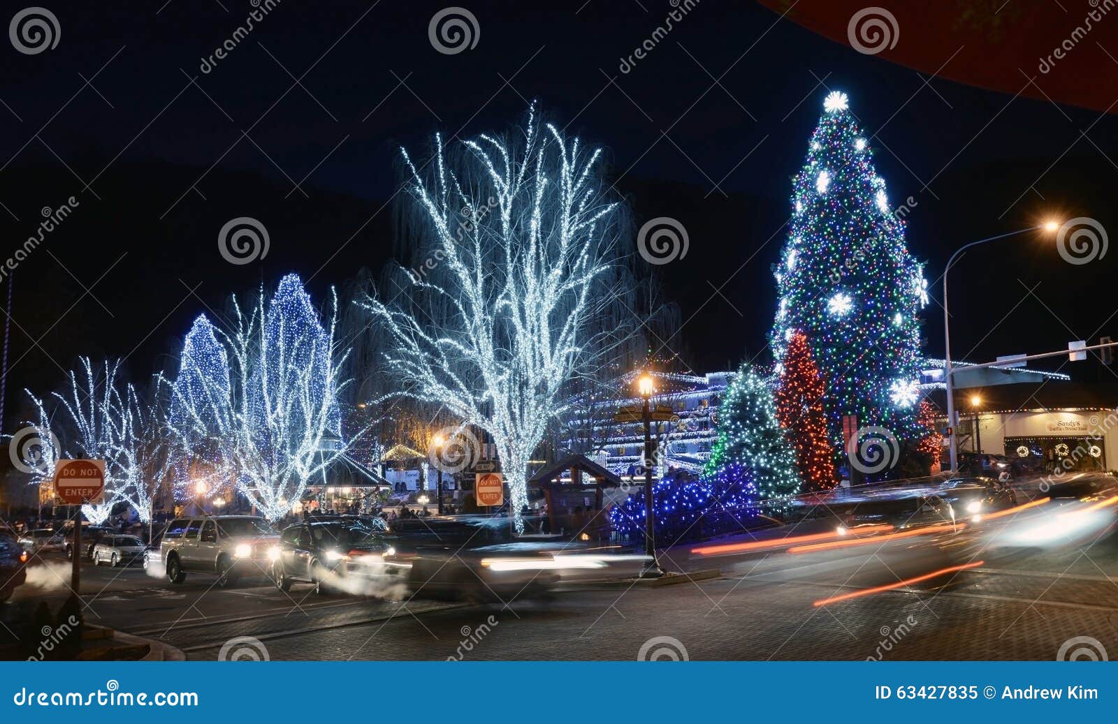 Christmas Lighting in Leavenworth 20 Editorial Image - Image of ...