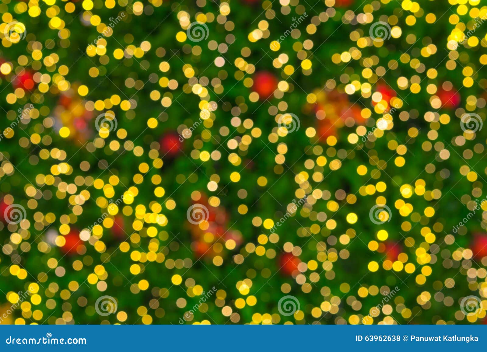 Christmas Lights Bokeh stock photo. Image of abstract - 63962638