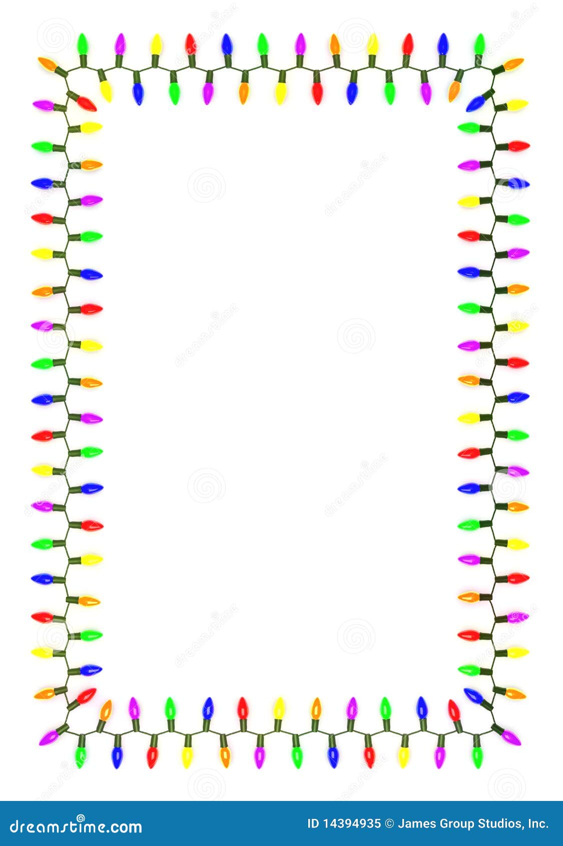 Christmas Lights Frame stock illustration. Illustration of festive ...